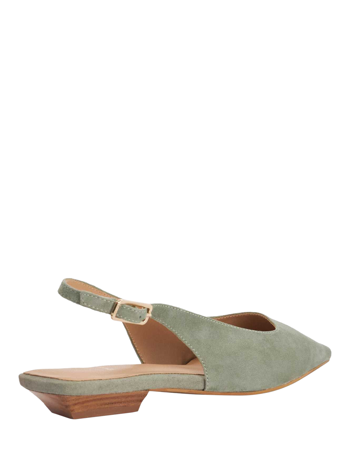 Dune London Hostess Suede Court Shoes, Sage