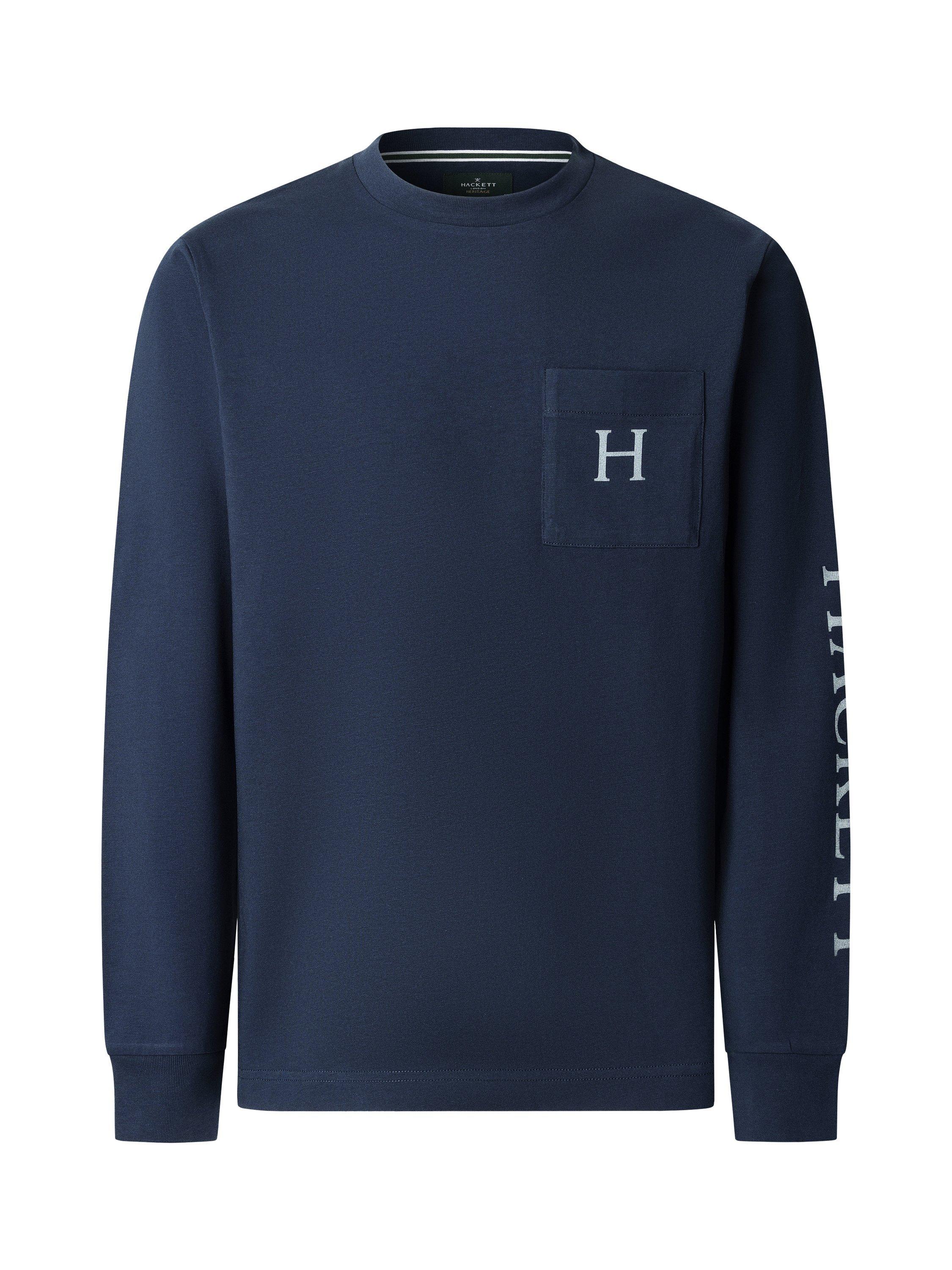 Hackett London Classic Fit Peaks Long Sleeve Top, Old Navy