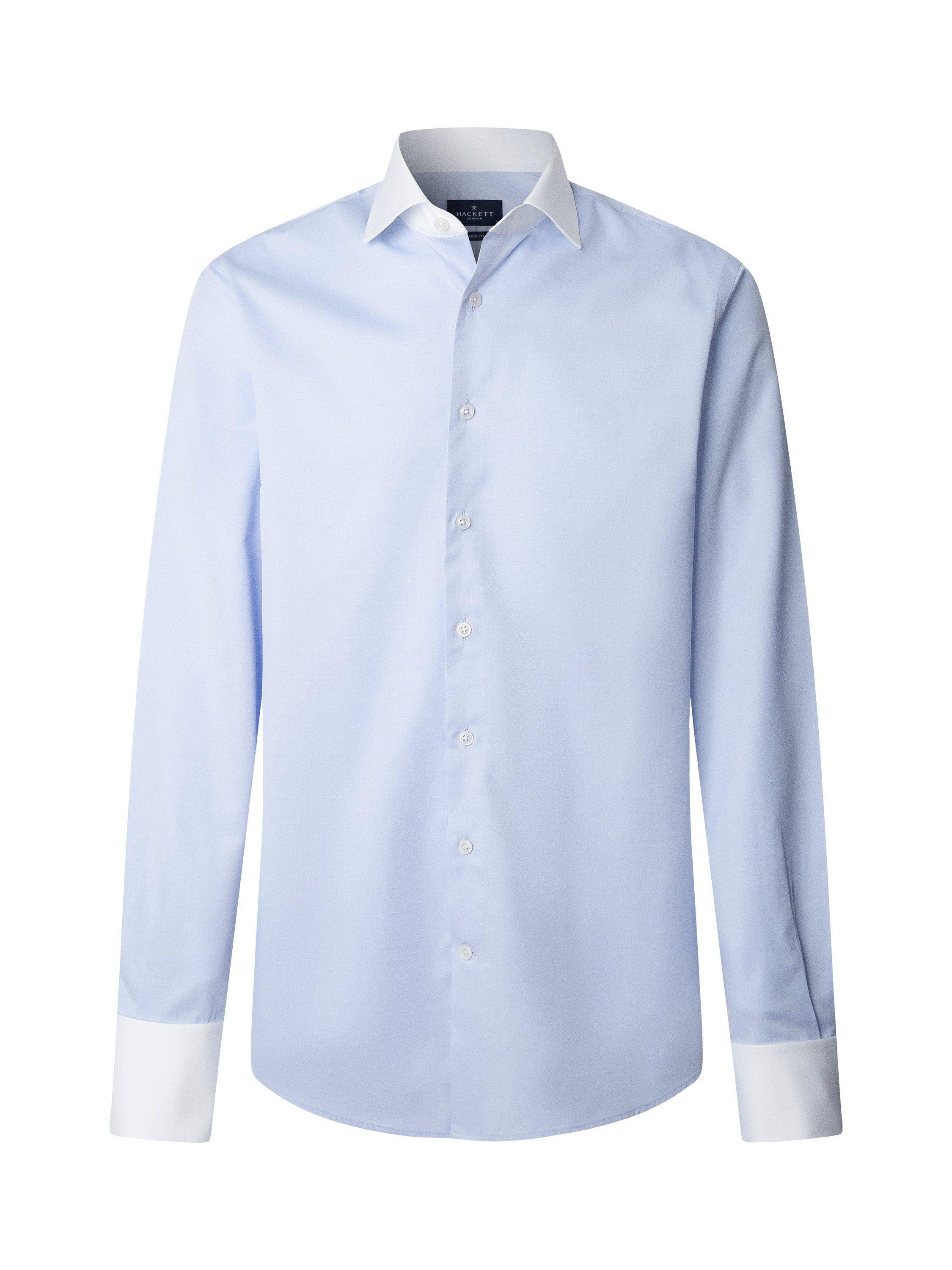 Hackett London Cotton Classic Fit Formal Shirt, Light Blue
