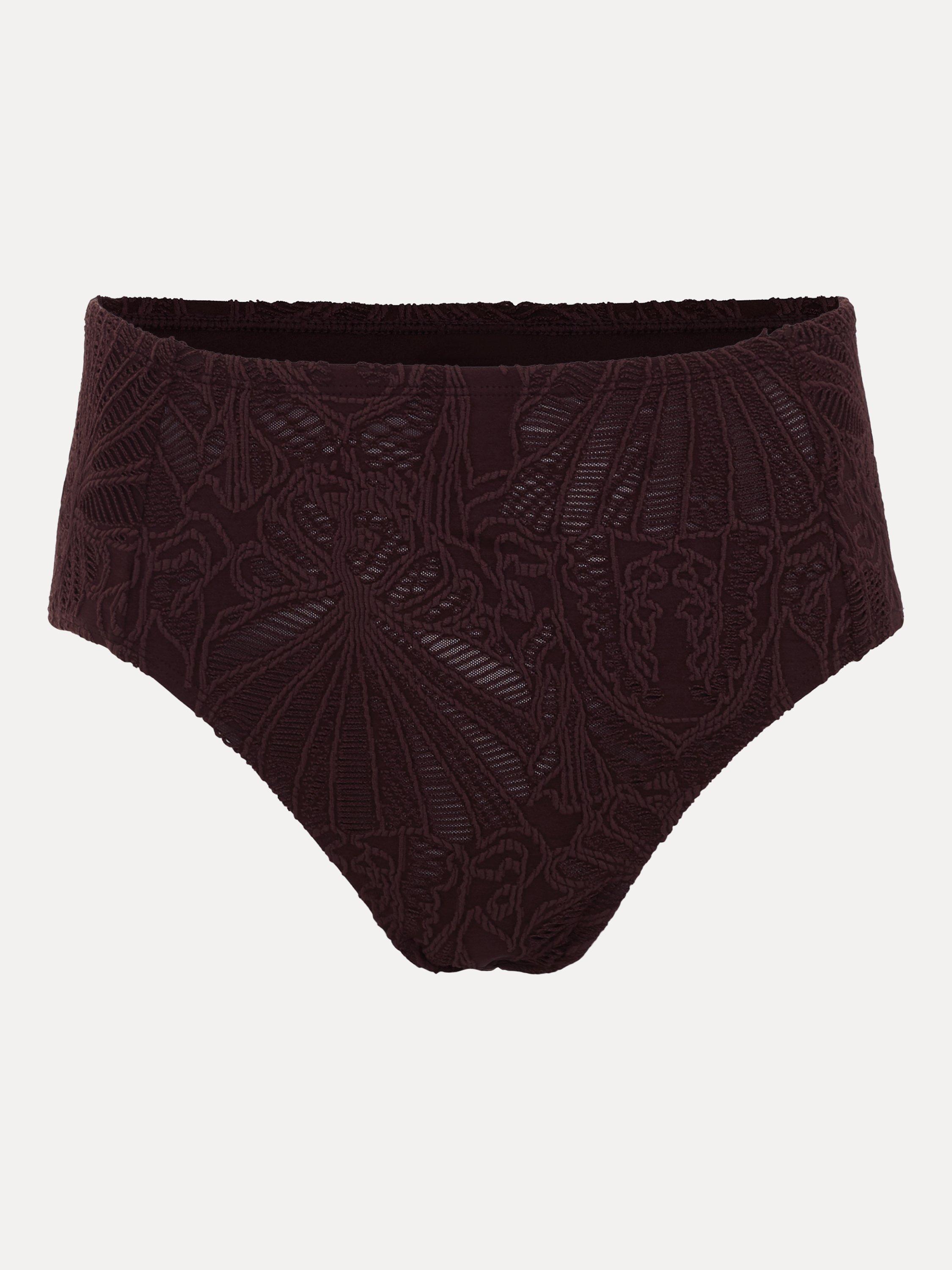 Phase Eight Floral Textured Tankini Bottoms, Brown
