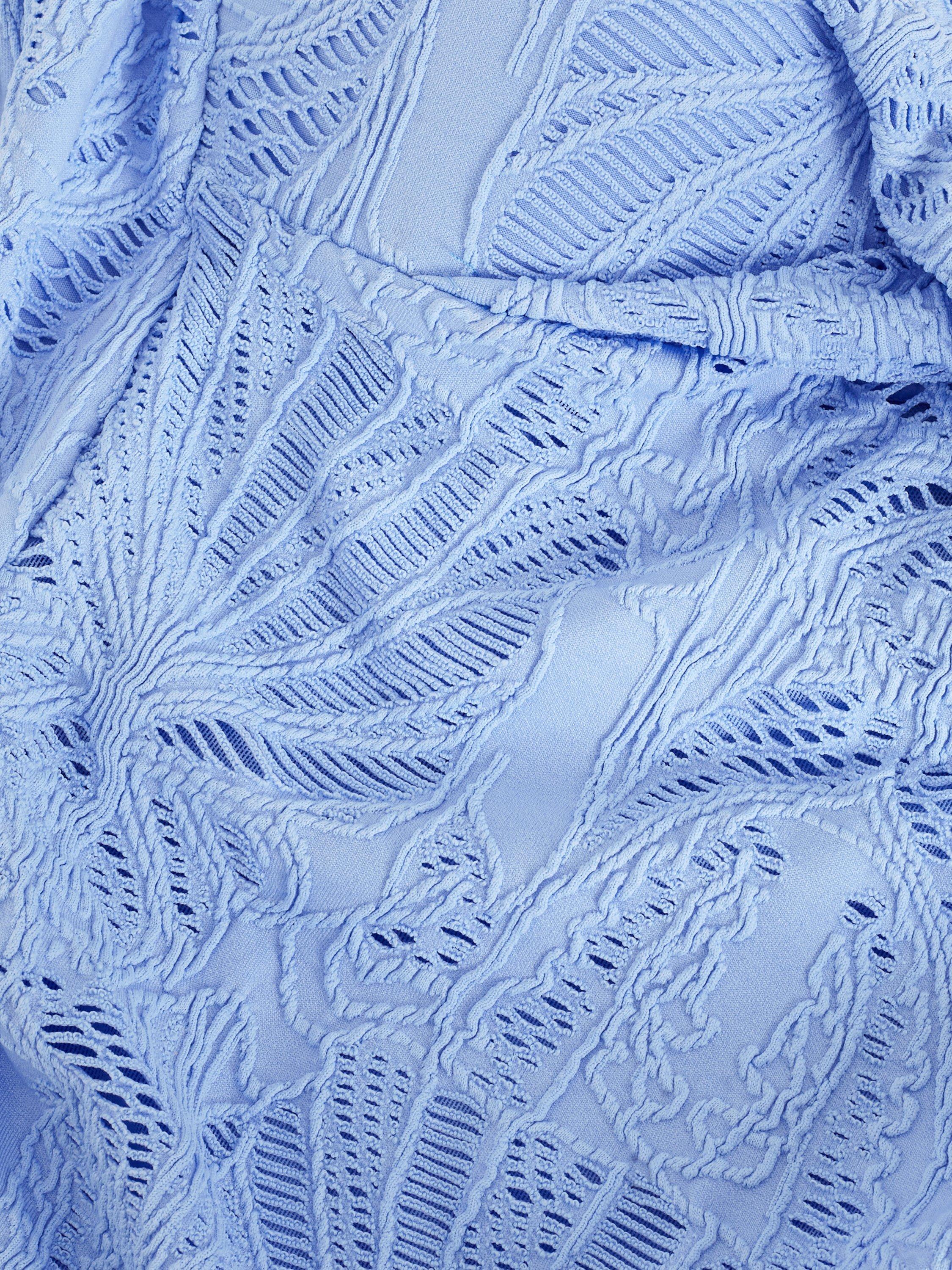 Phase Eight Floral Textured Tankini Top, Pale Blue