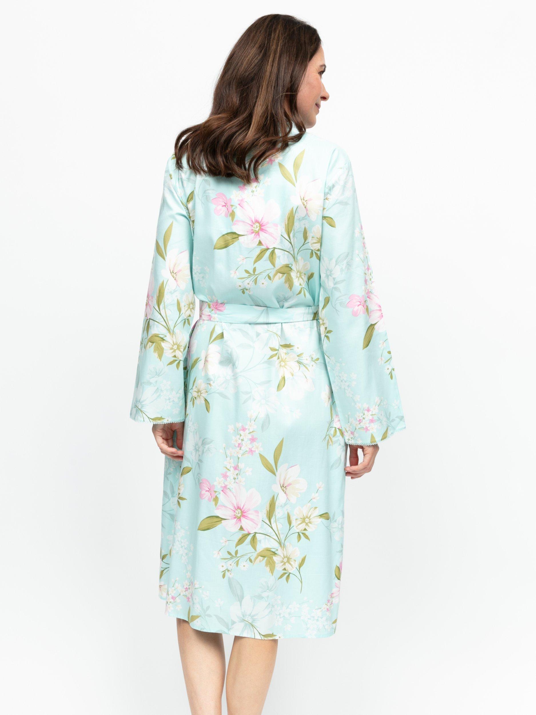 Nora Rose by Cyberjammies Juliette Floral Dressing Gown, Mint