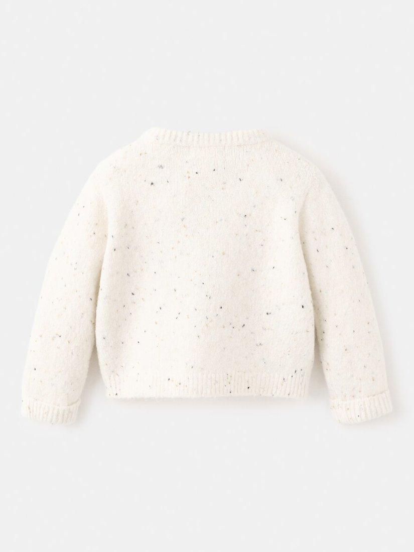 Mango Baby Koko Cardigan, Light Beige