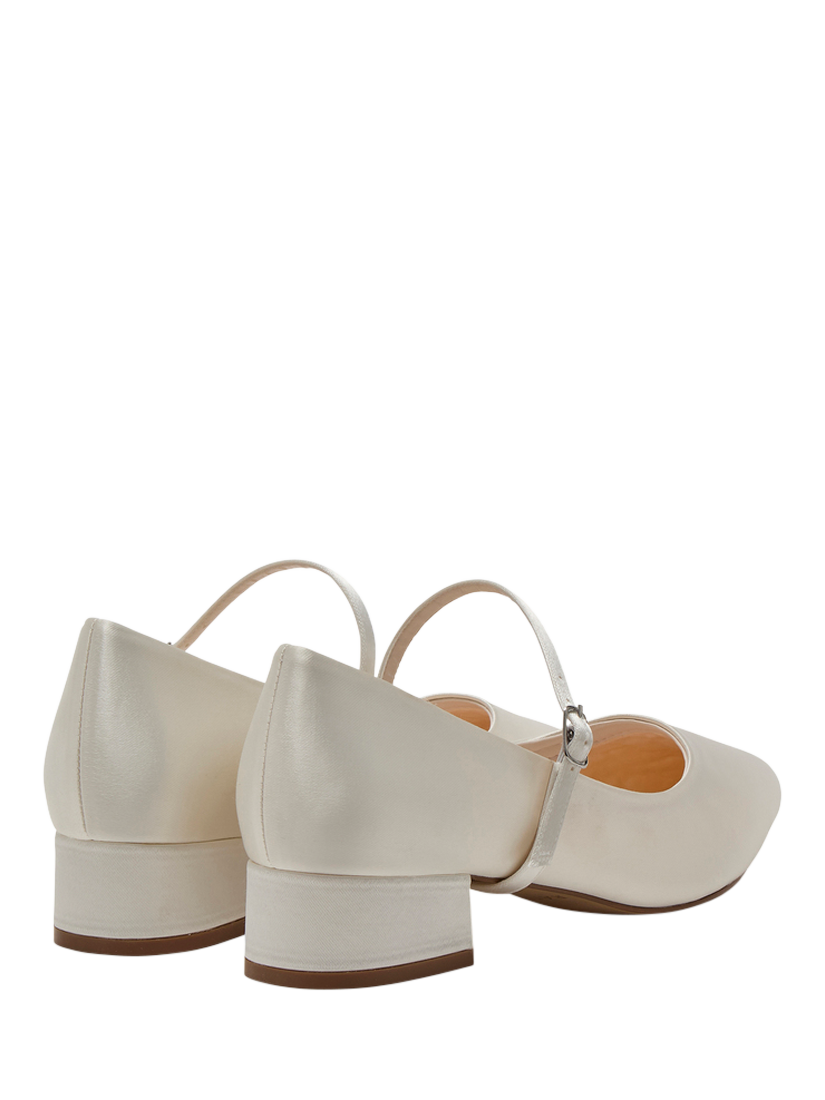 Rainbow Club Ruby Wide Fit Wedding Court Shoes, Ivory