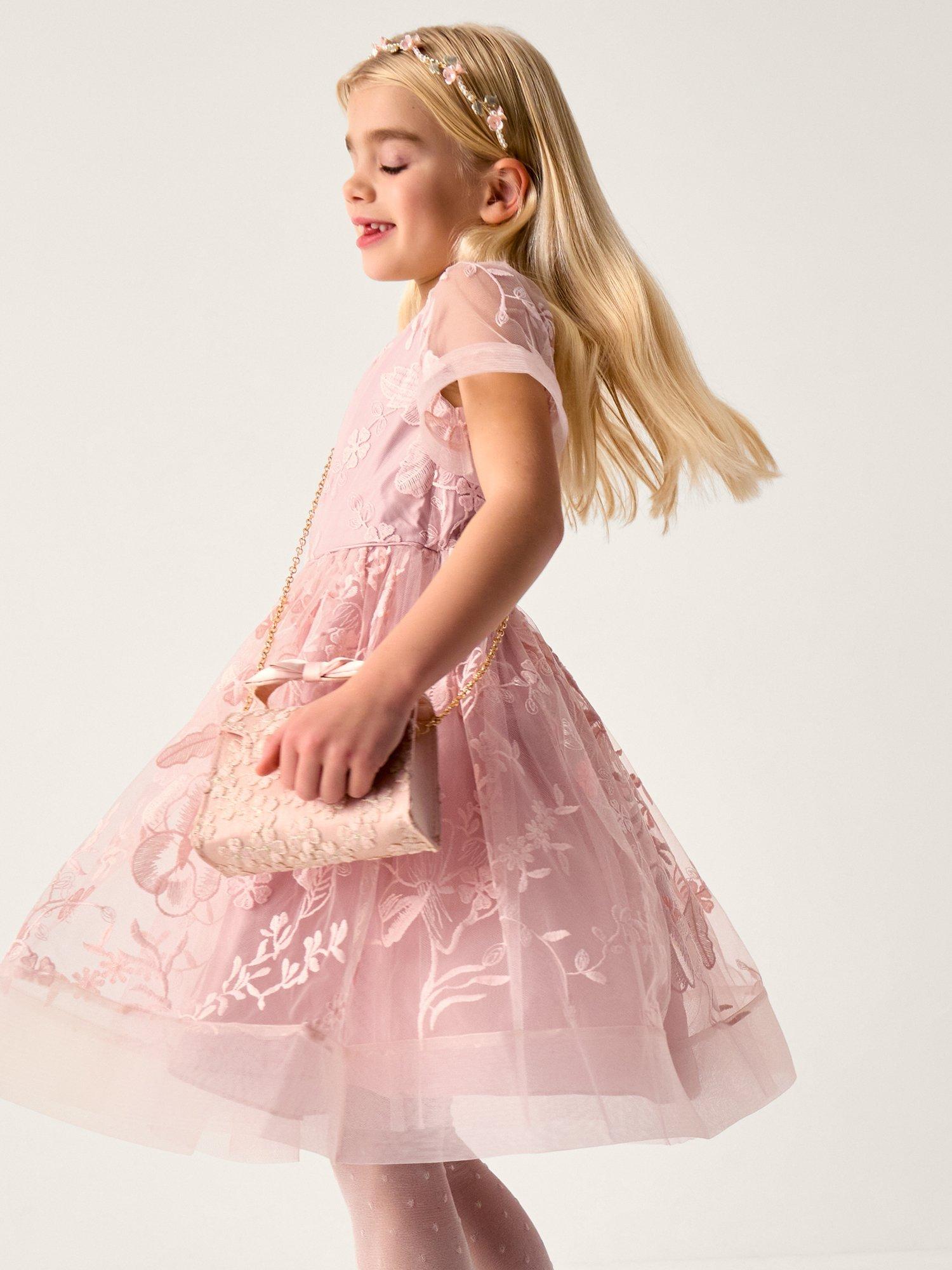 Monsoon Kids' Montecarlo Party Dress, Pink