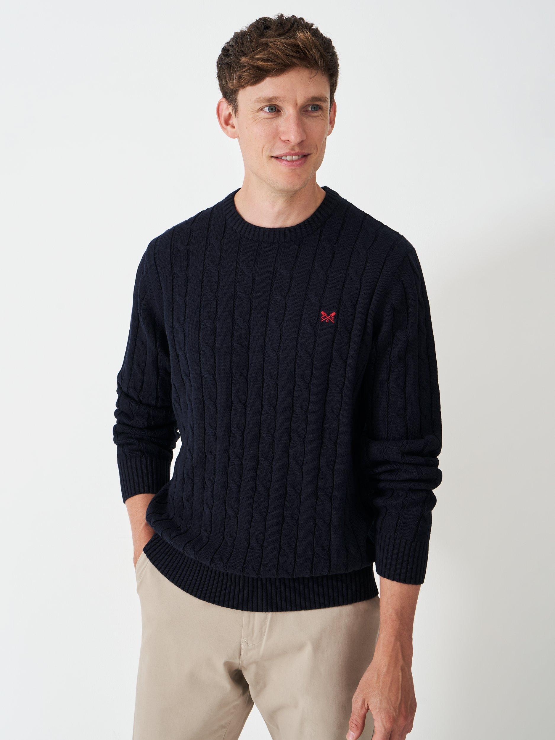 Crew Clothing Oarsman Organic Cotton Cable Knit Jumper