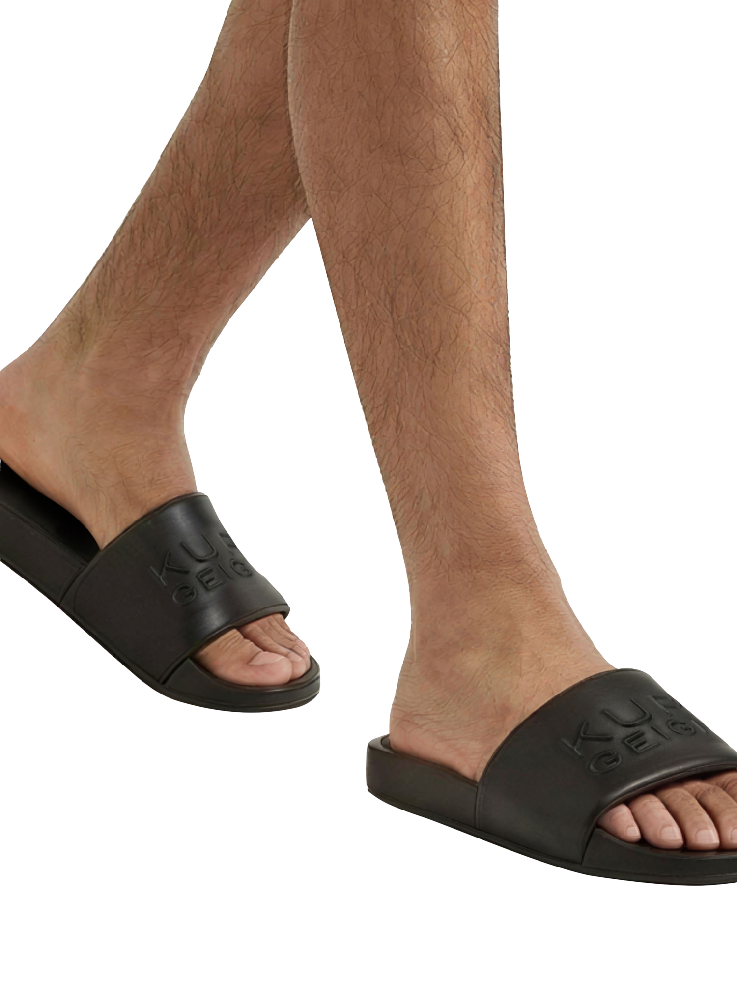 Kurt Geiger London Stacked Slider Sandals, Black