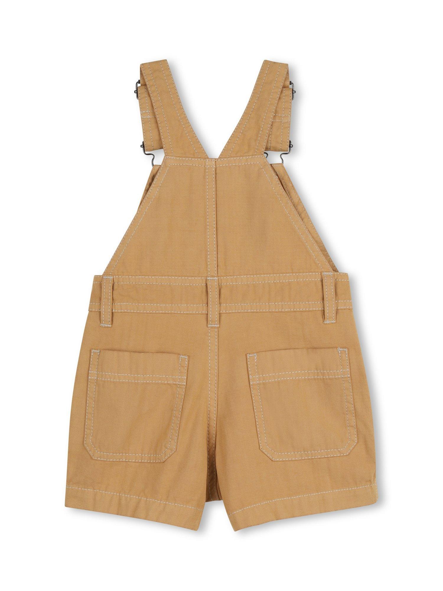 Timberland Baby Short Dungarees, Stone