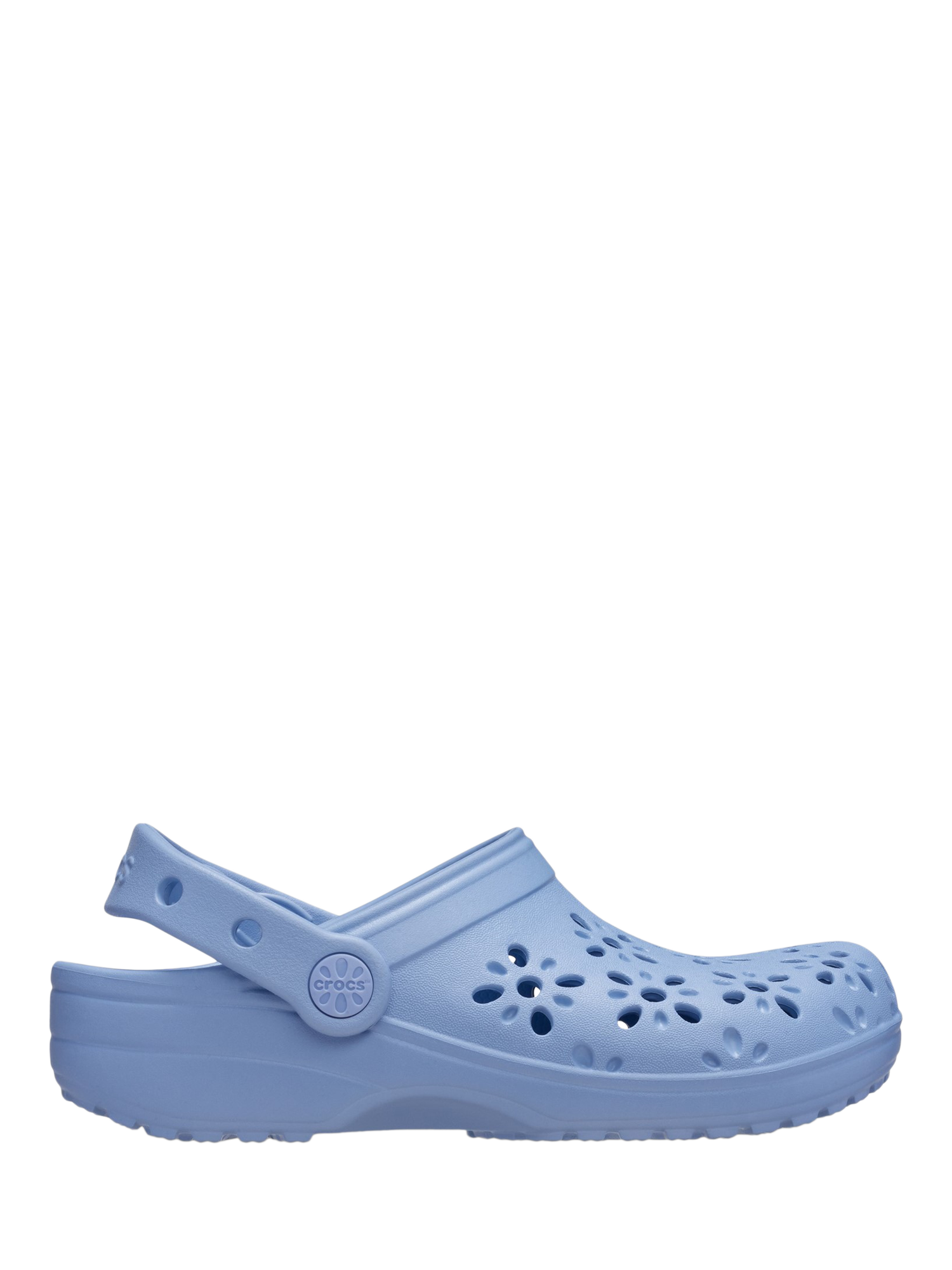 Crocs Kids' Classic Floral Clog Sandals, Blue Haze