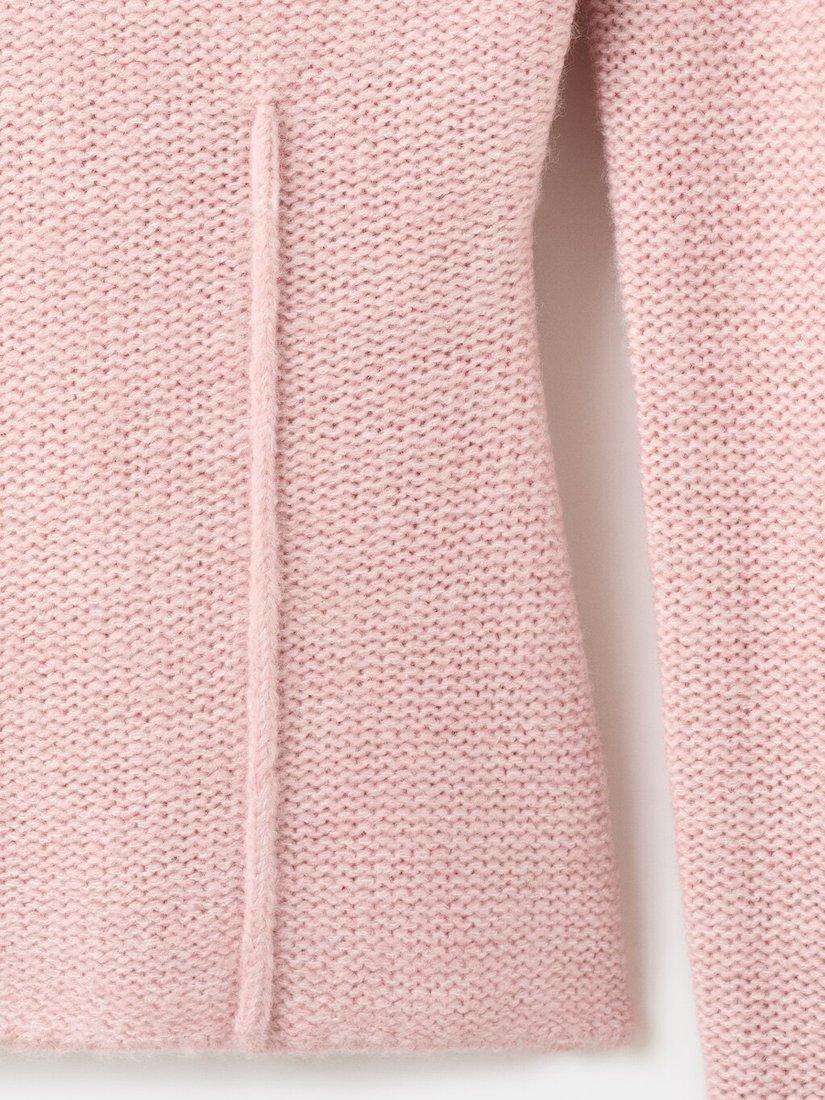 Mango Boat Neck Seam Detail Jumper, Pink