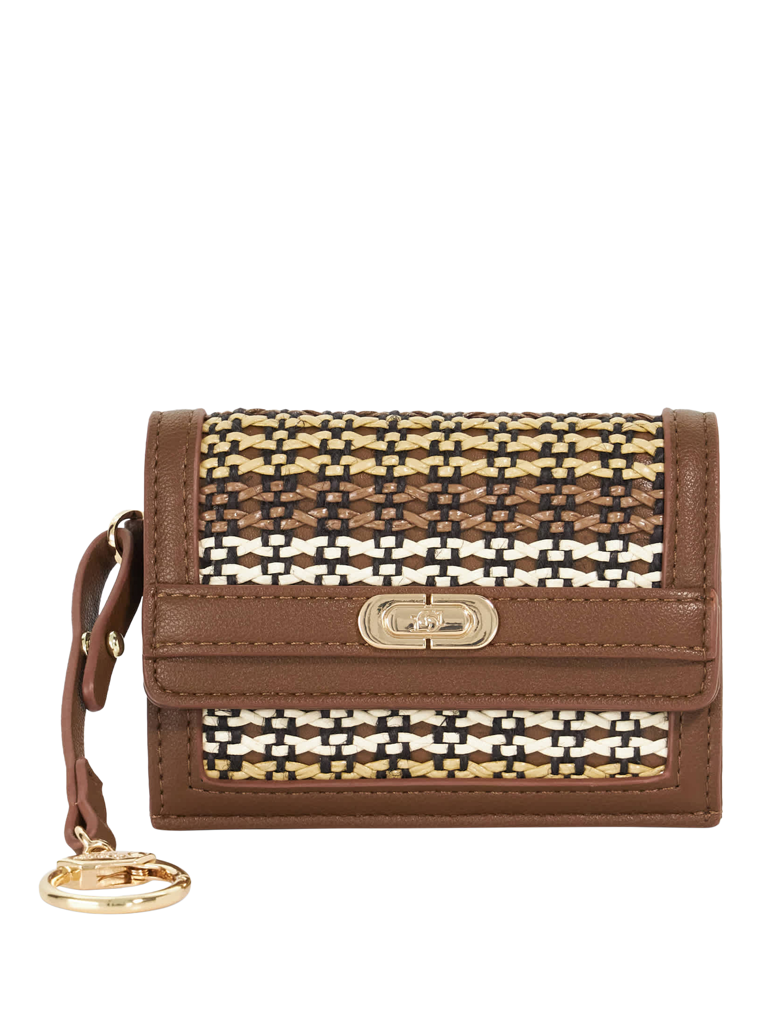 Dune London Kimble Textured Card Holder, Brown