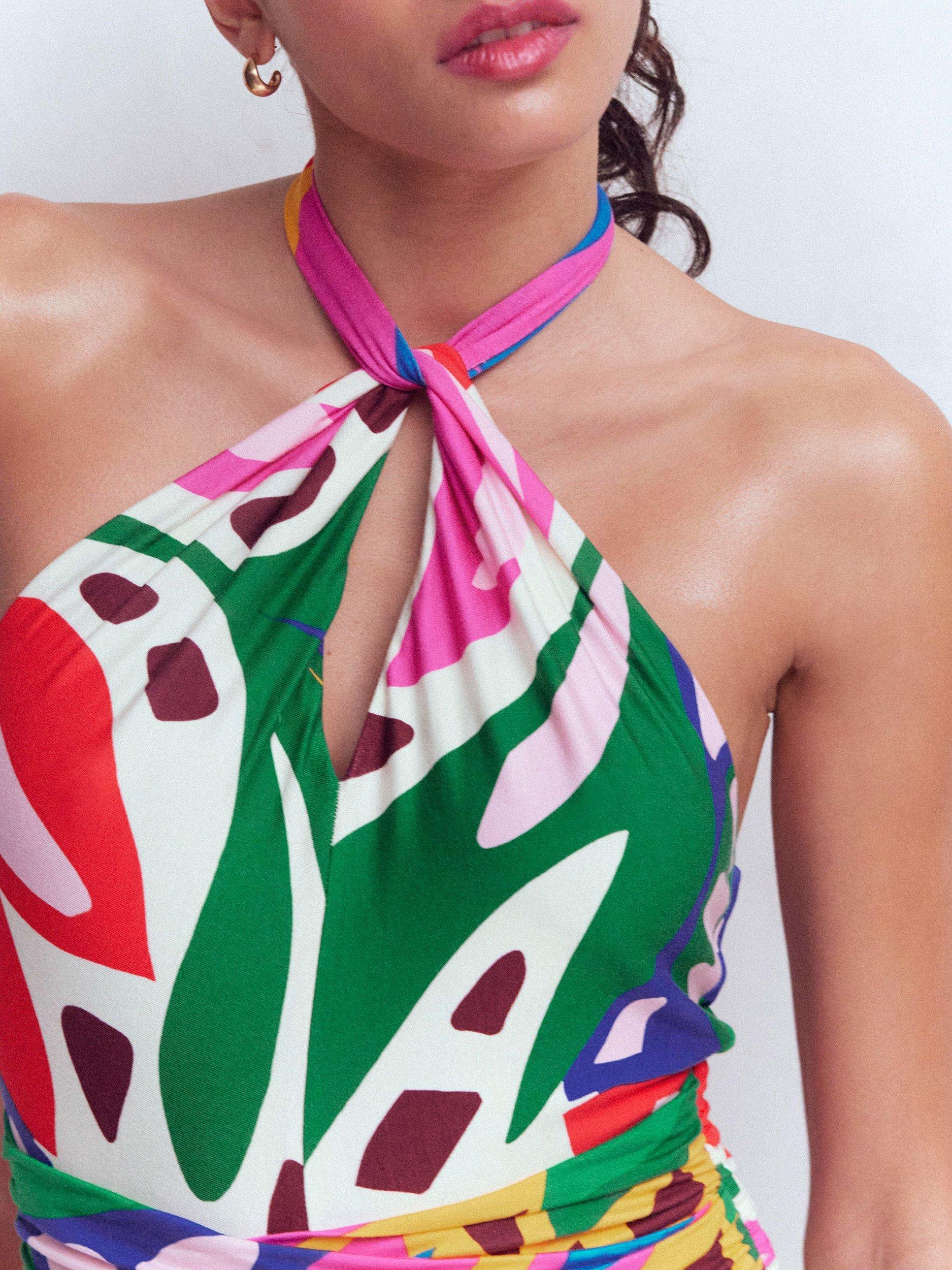Boden Sydney Twist Neck Maxi Dress containing LENZING™ ECOVERO™ Viscose ...