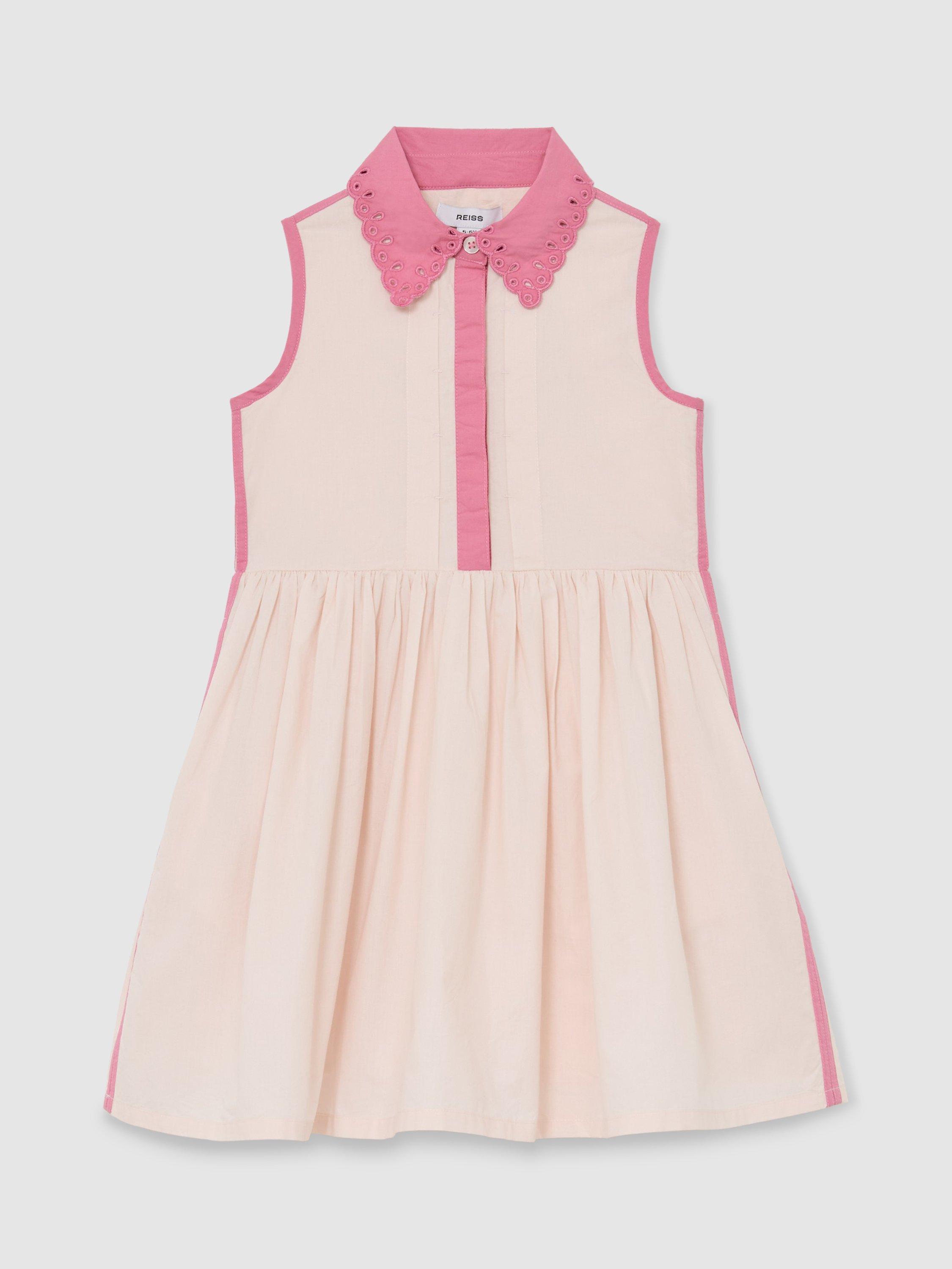 Reiss Kids' Odela Colour Block Mini Dress