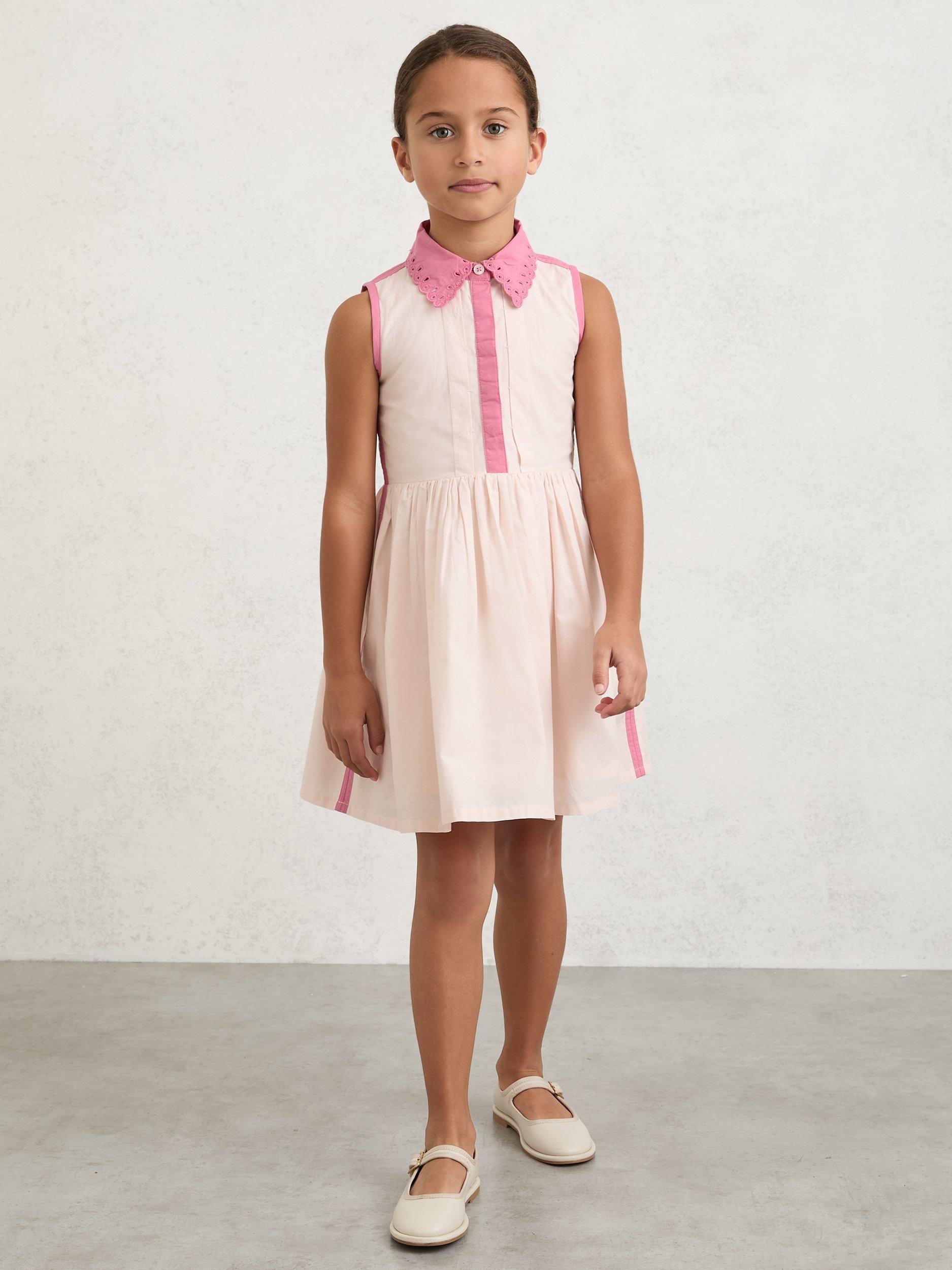 Reiss Kids' Odela Colour Block Mini Dress