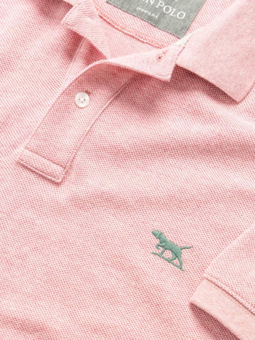 Rodd & Gunn The Gunn Cotton Slim Fit Short Sleeve Polo Shirt, Coral