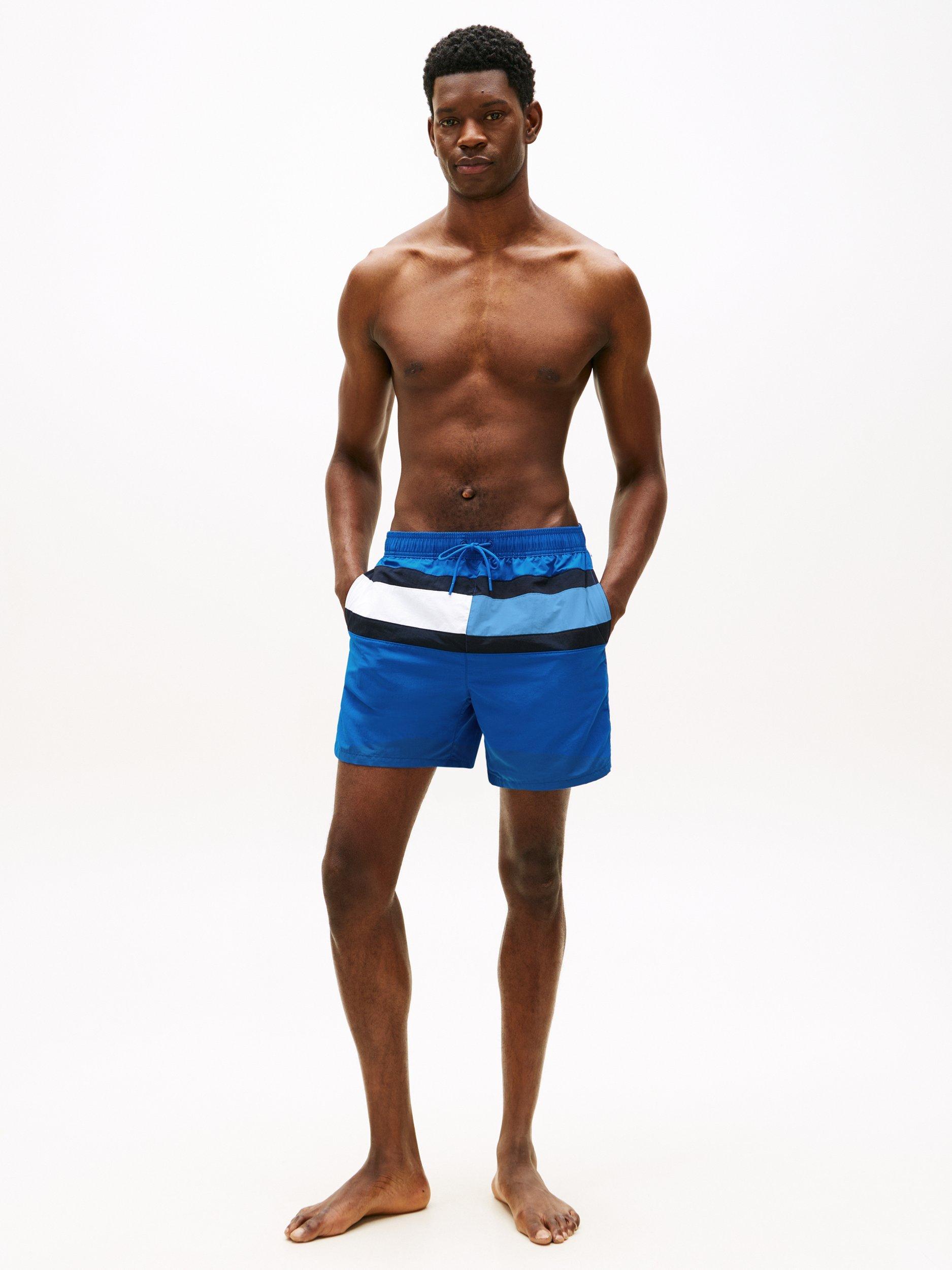 Tommy Hilfiger Colour Block Swim Shorts, Blue Navy