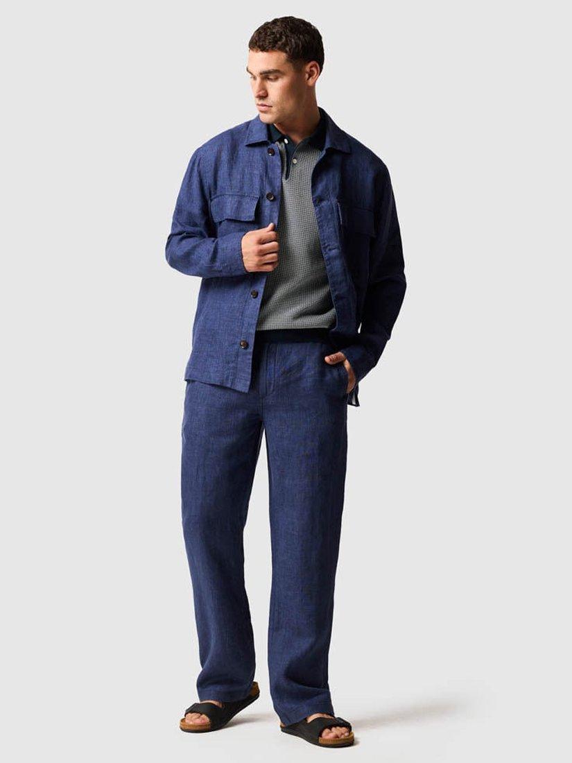 Rodd & Gunn Linen WestIsland Shacket, Marine