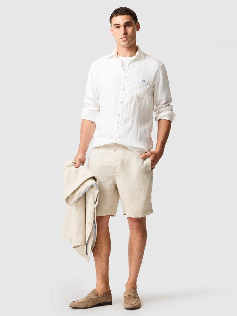 Rodd & Gunn Longbeach Linen Shorts, Oatmeal