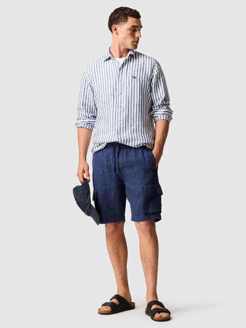 Rodd & Gunn Palm Island Linen Cargo Shorts, Marine