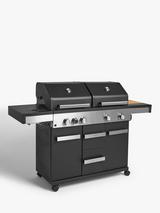 John Lewis Grillstream 4 Burner Hybrid Gas Charcoal BBQ