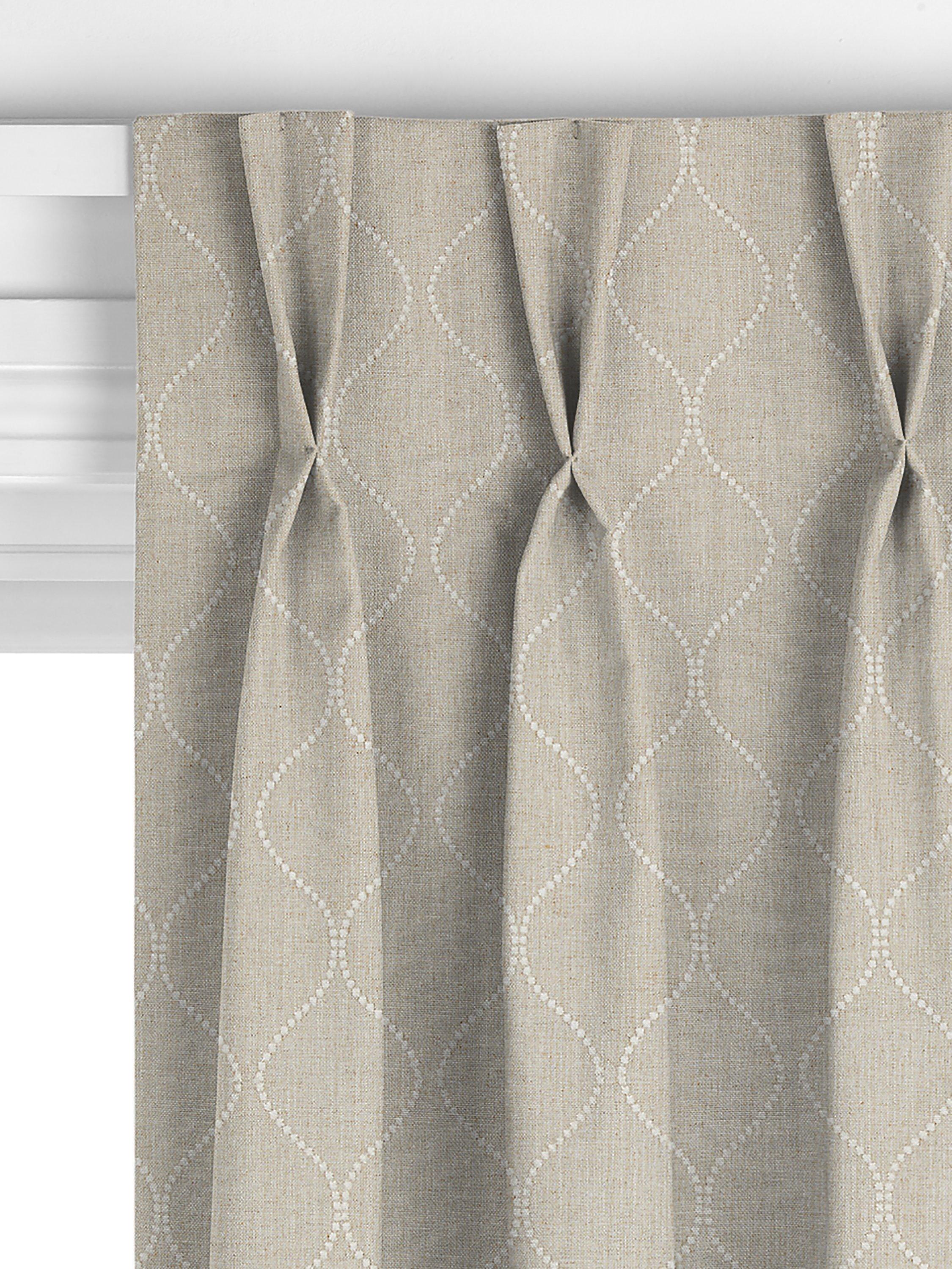 John Lewis Ellewood Knot Made to Measure Curtains, Natural