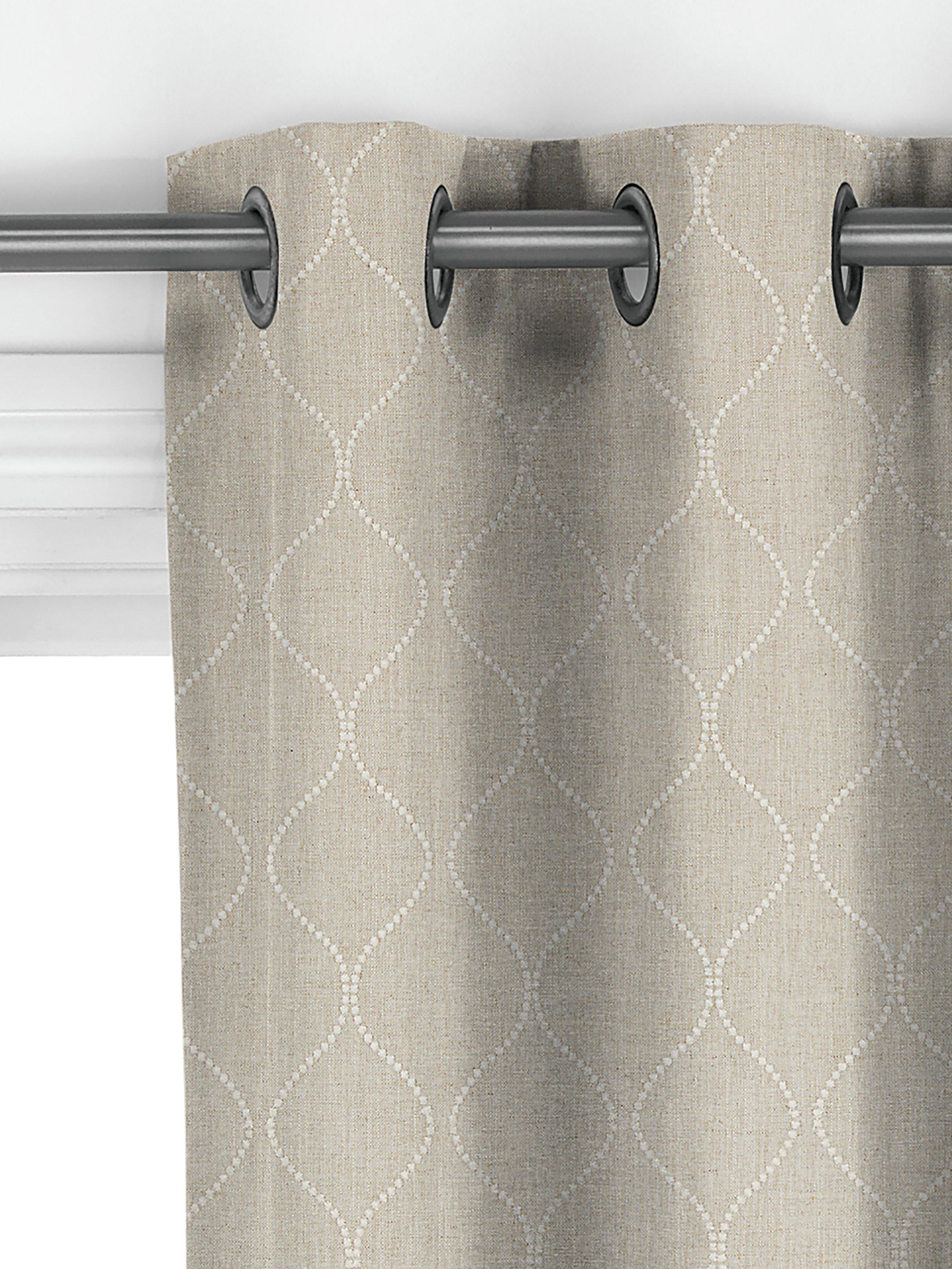 John Lewis Ellewood Knot Made to Measure Curtains, Natural