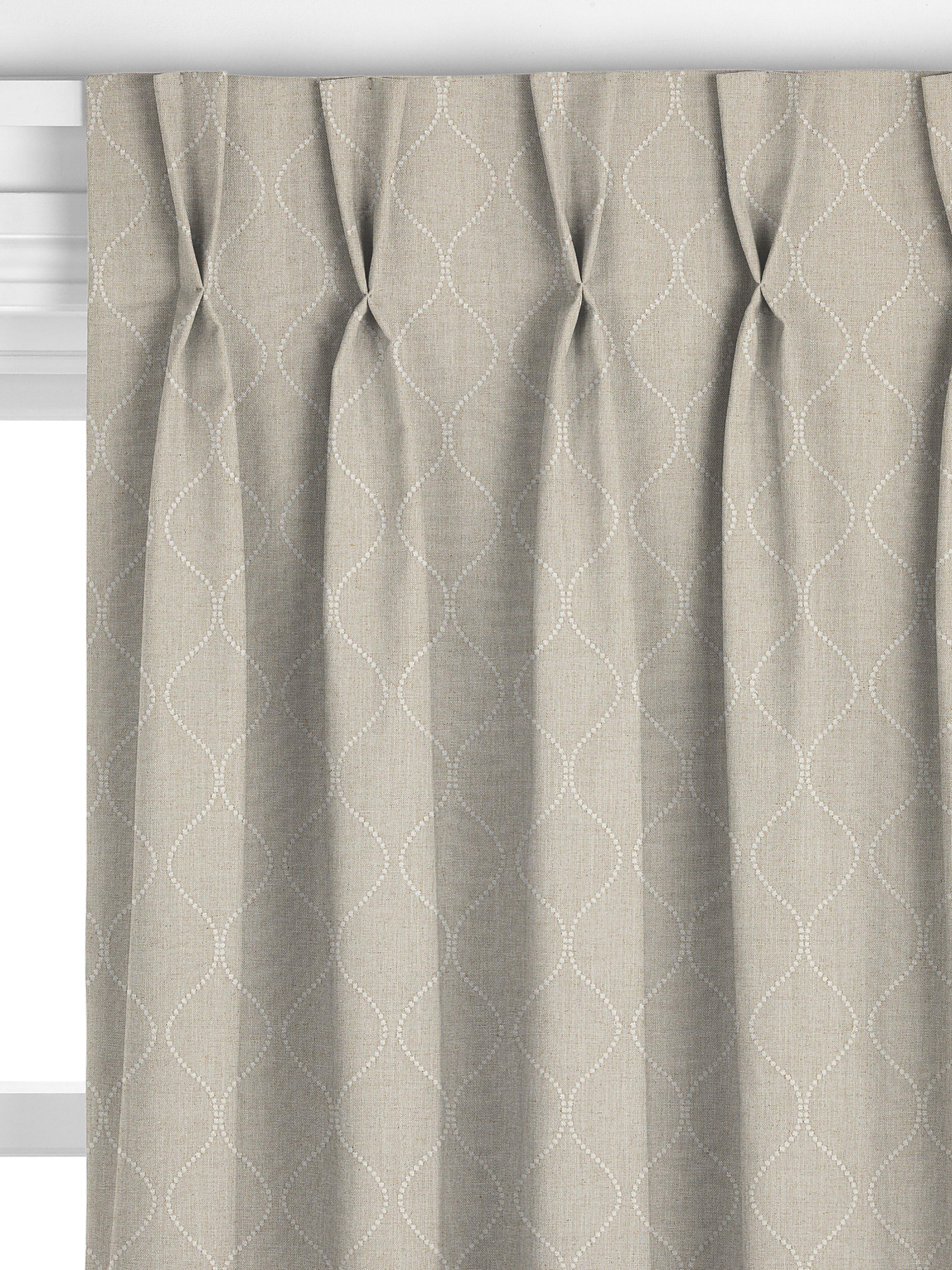 John Lewis Ellewood Knot Made to Measure Curtains, Natural