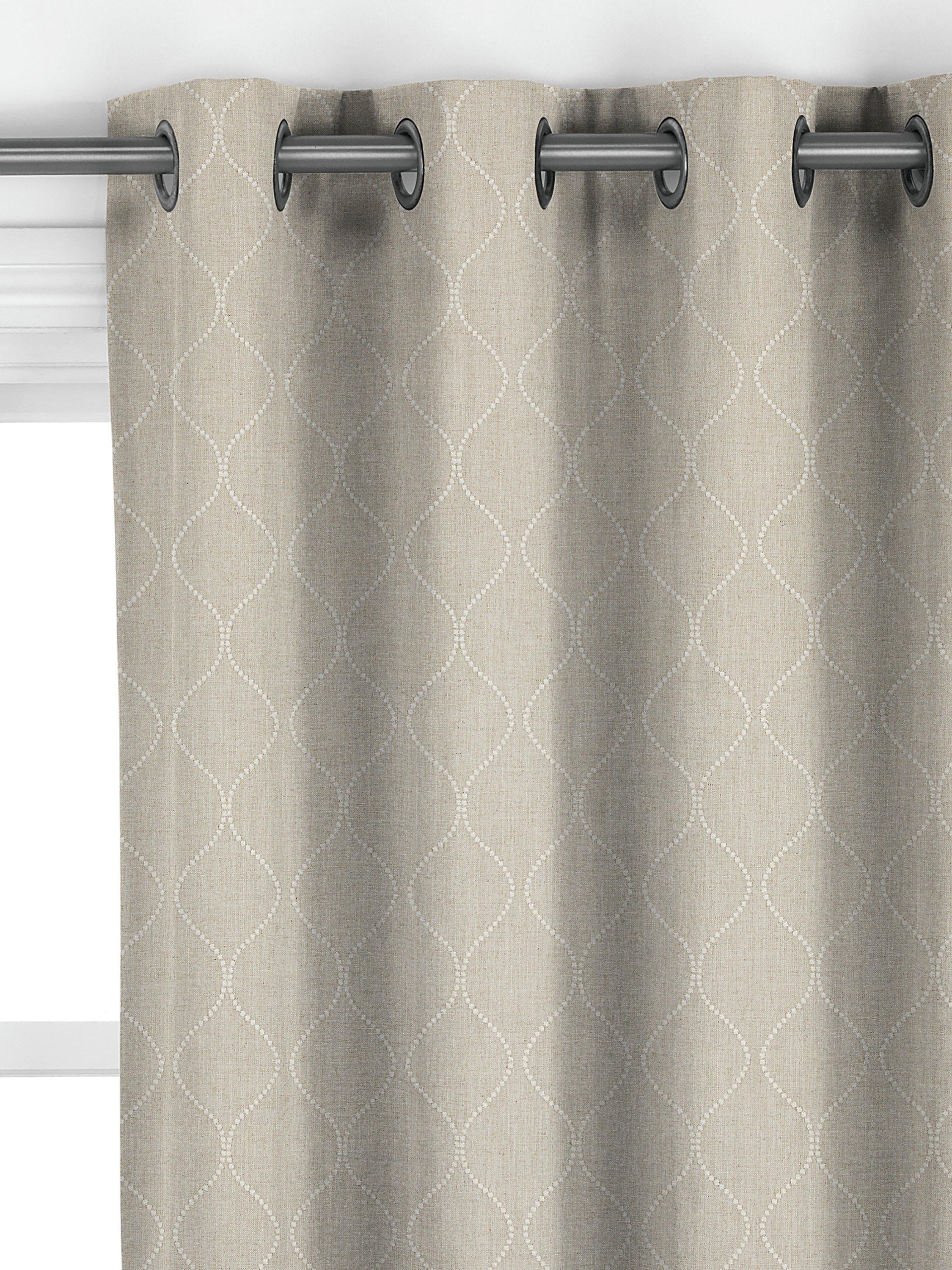 John Lewis Ellewood Knot Made to Measure Curtains, Natural