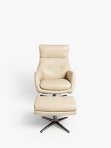 John Lewis Repose Zero Gravity Power Recliner Chair Soft Weave Grey