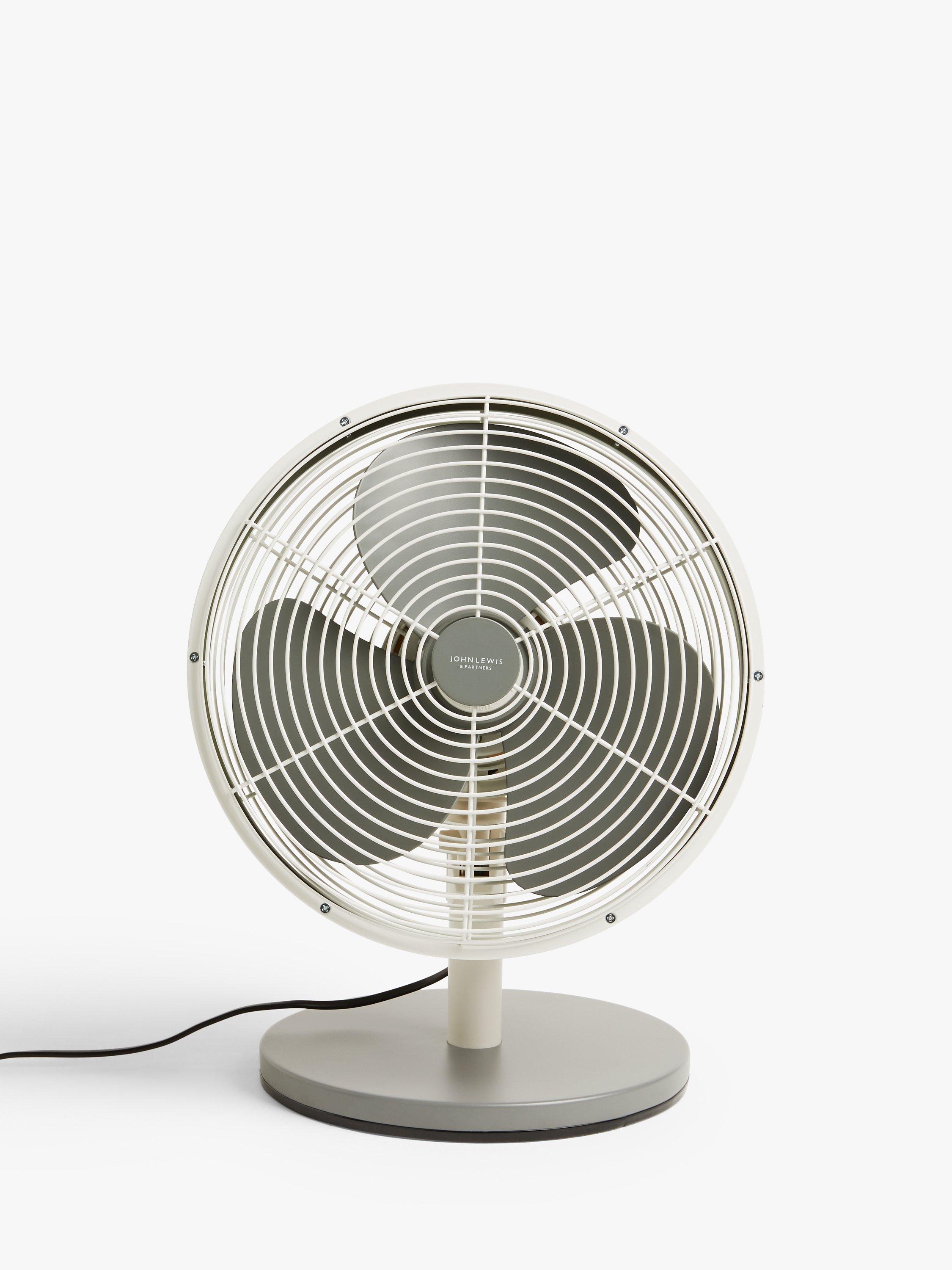 John Lewis 12 Desk Fan Grey
