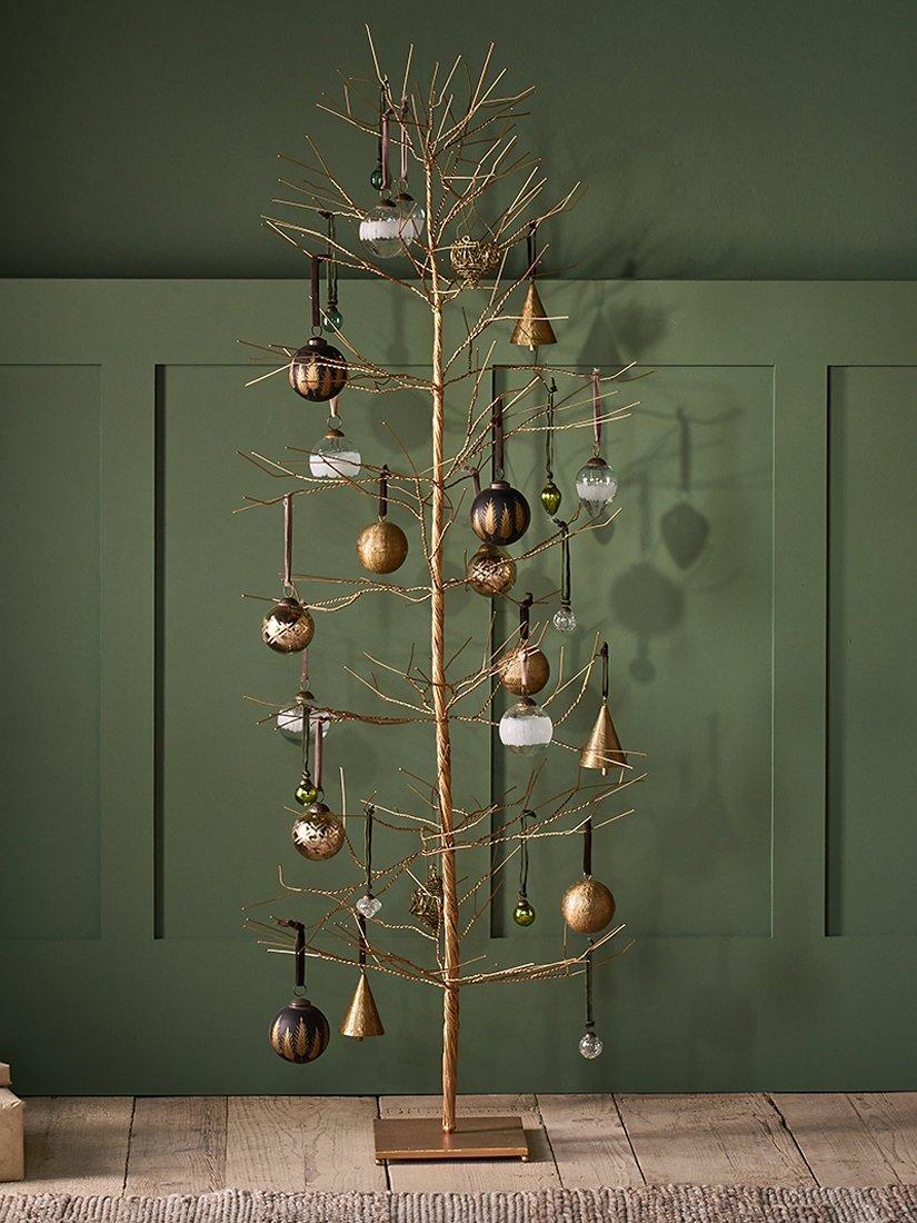 Nkuku Charida Wire Christmas Tree, Brass, Extra Large
