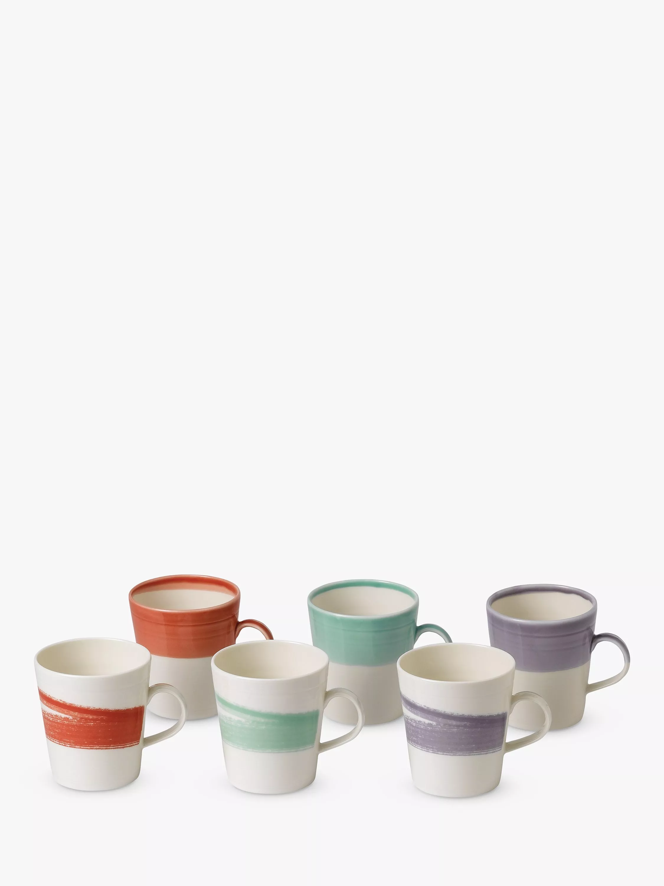 Royal Doulton 1815 Bold Porcelain Grande Mug, Set of 6, 560ml, Assorted