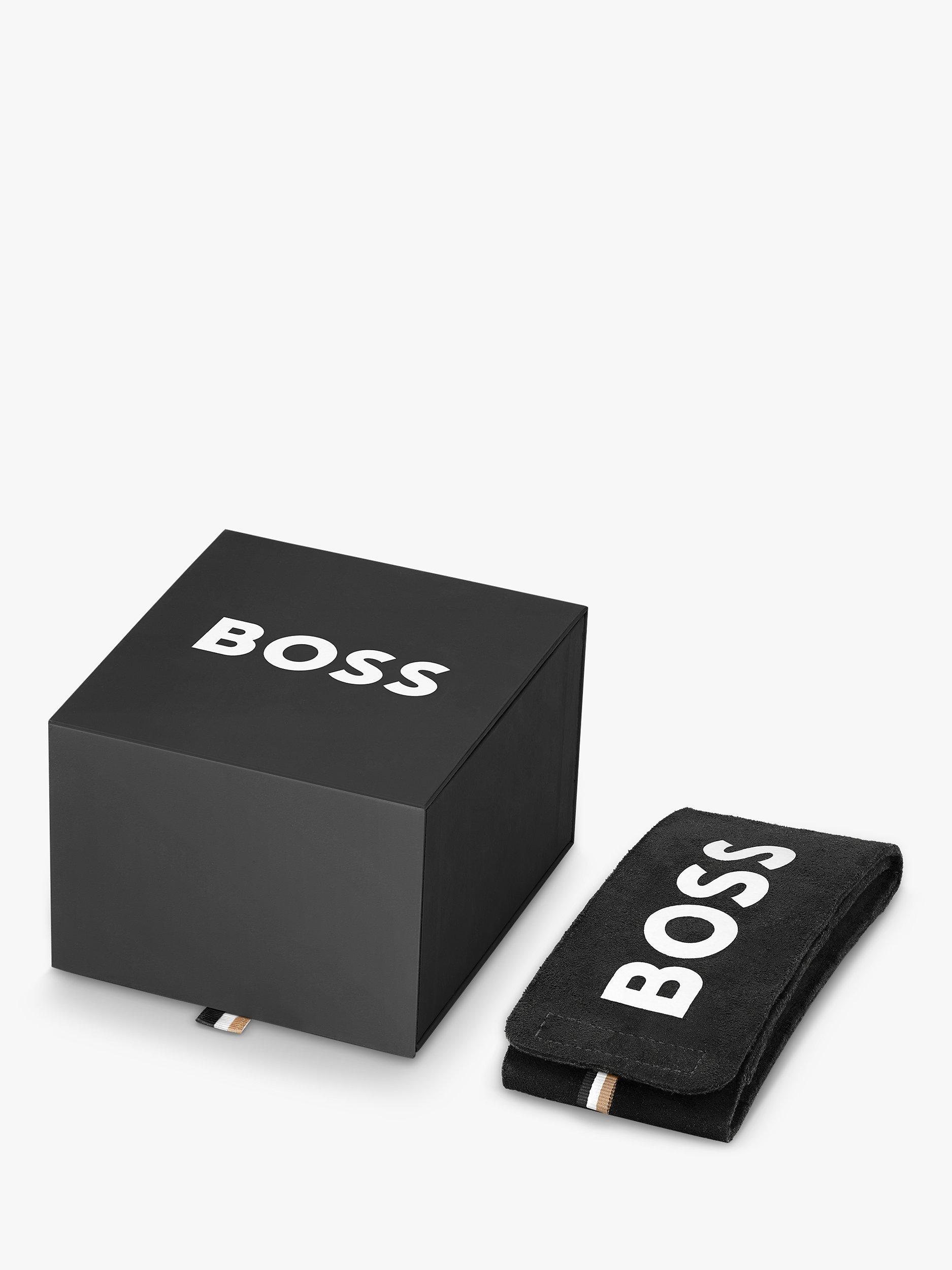 BOSS Men's Troper Chronograph Bracelet Strap Watch, Gold/ Olive Green ...