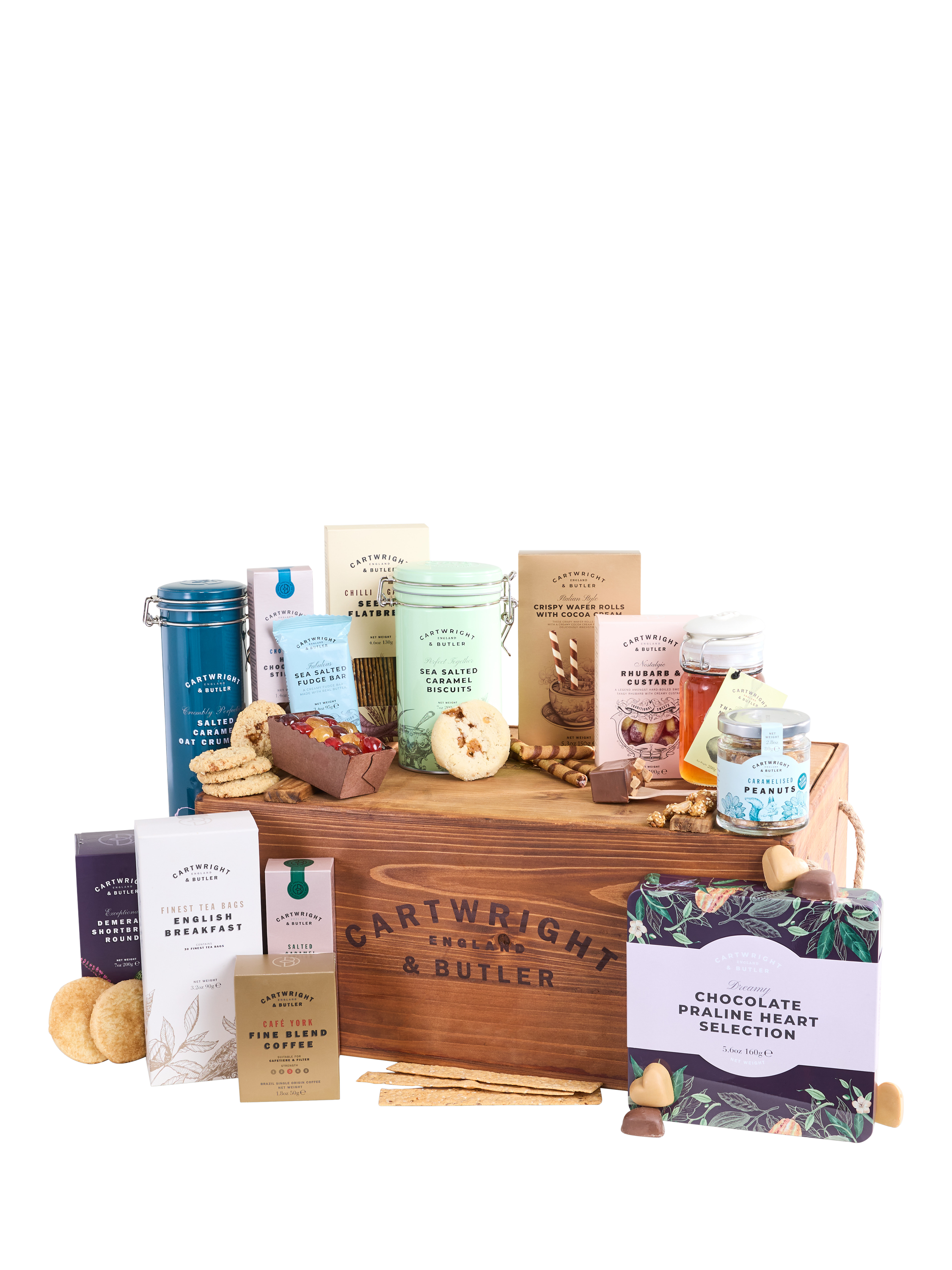Cartwright & Butler Swaledale Luxury Wooden Crate Hamper
