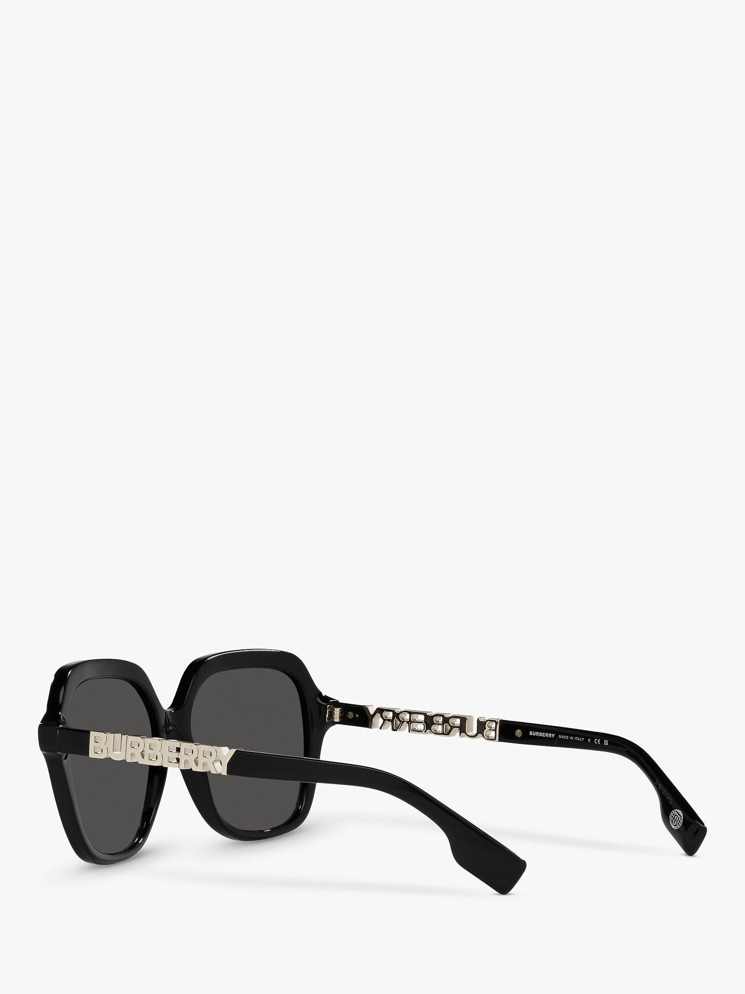 Burberry BE4389 Women's Joni Square Sunglasses, Black