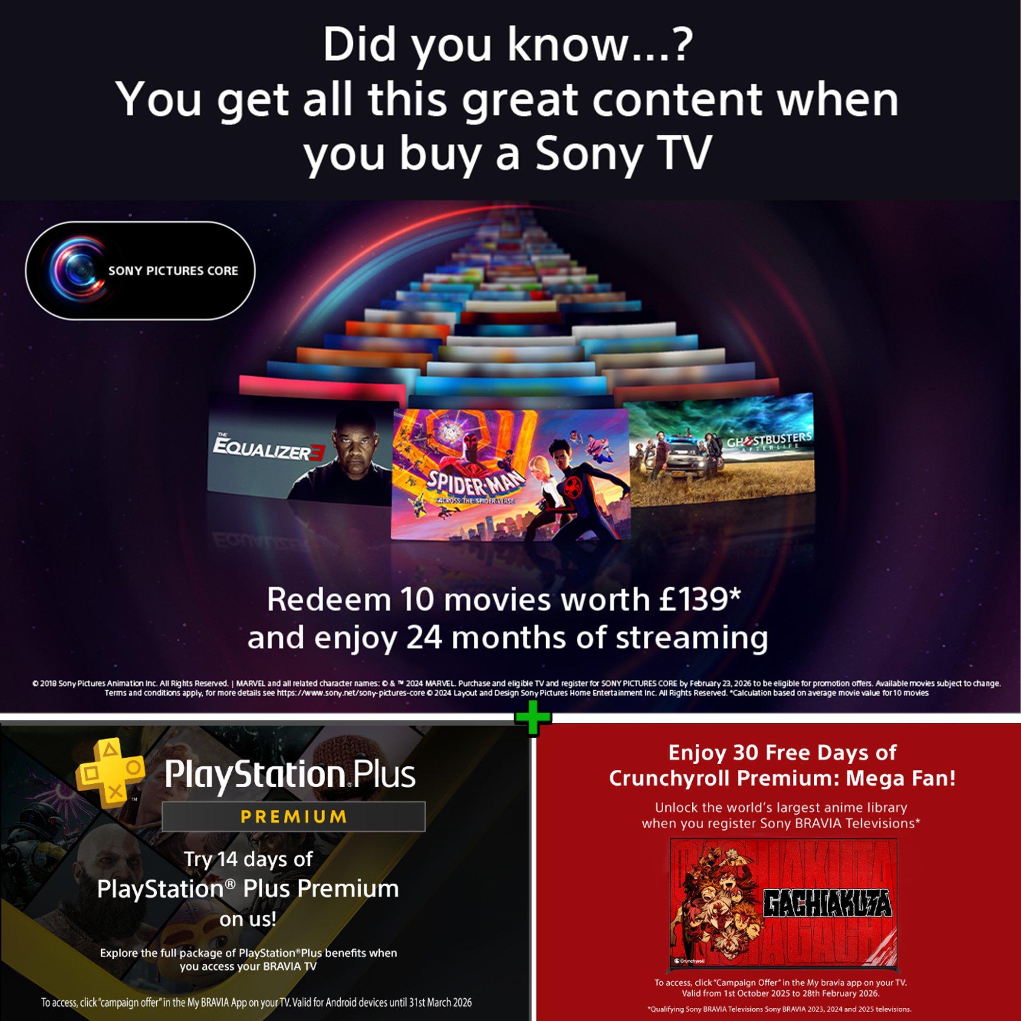 Sony Bravia 8 K55XR80PU (2024) OLED HDR 4K Ultra HD Smart Google TV, 55 inch with Youview ...