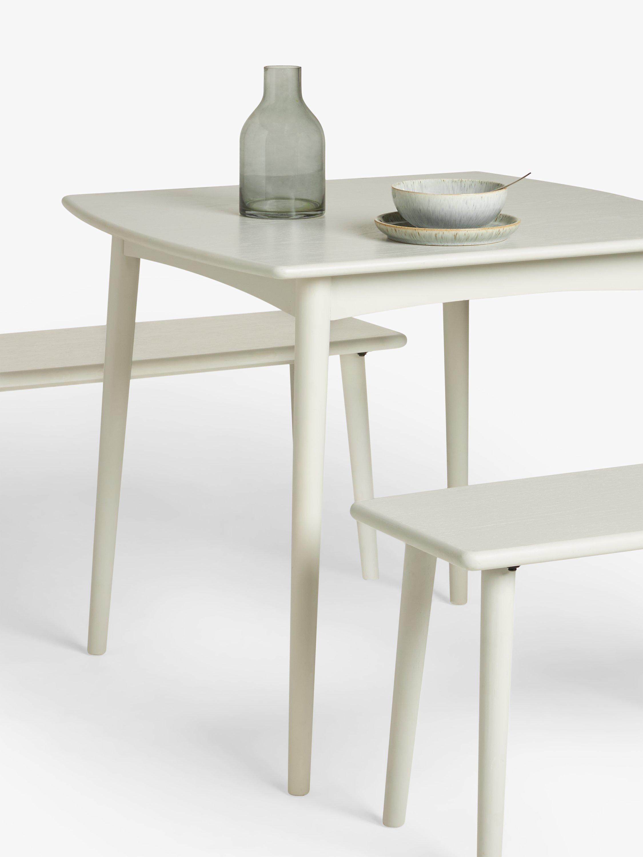 John Lewis ANYDAY Spindle 2-4 Seater Fixed Dining Table, Greige