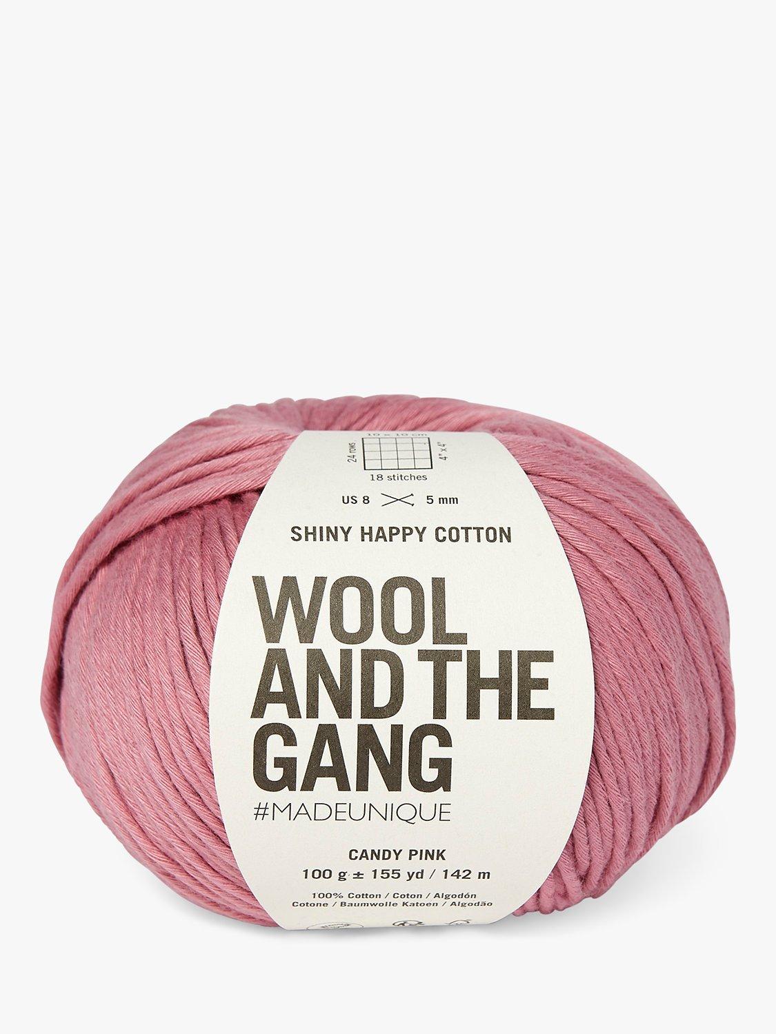 Wool And The Gang Shiny Happy Cotton Knitting and Crochet Yarn, Candy ...