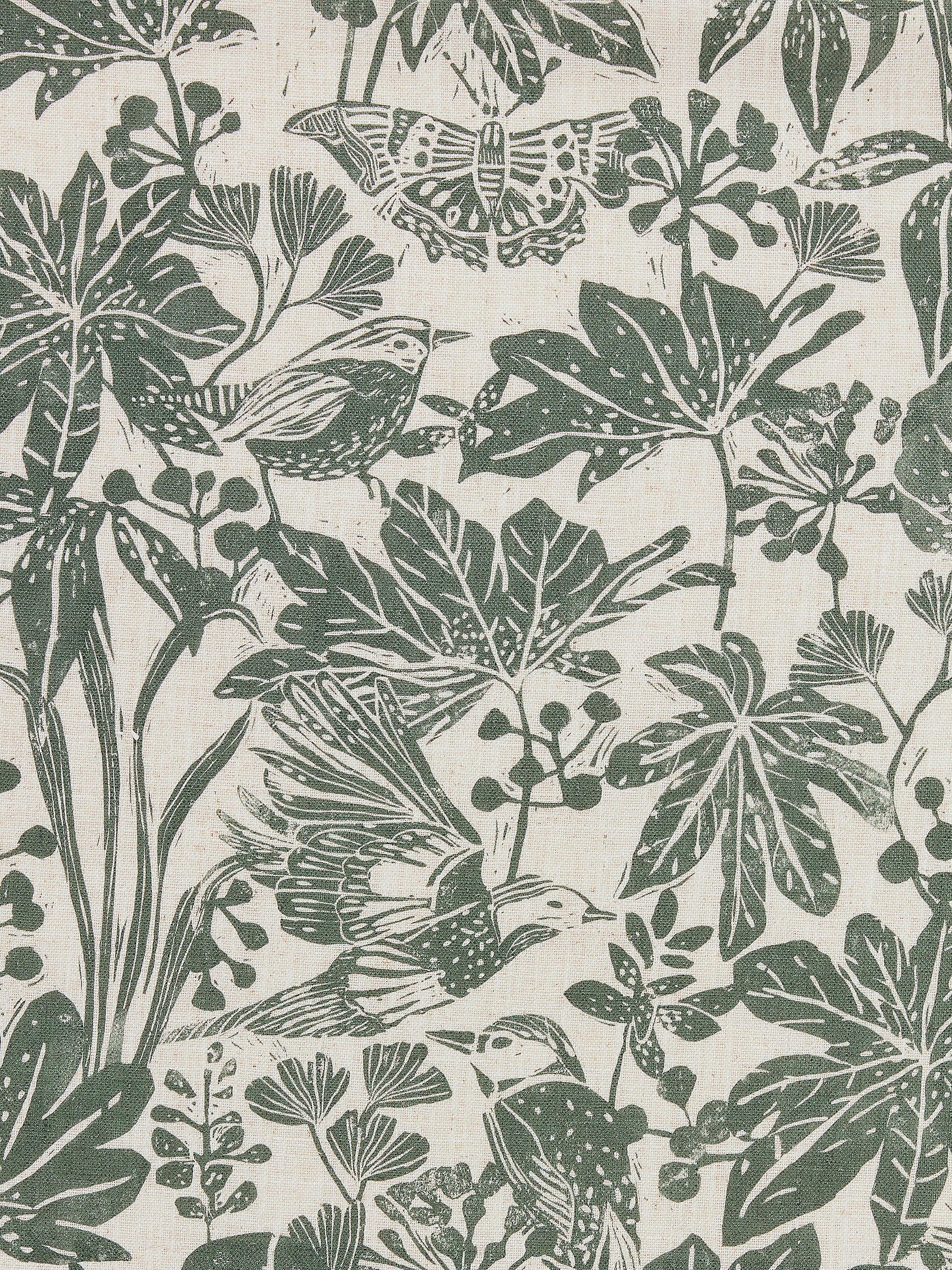 John Lewis Japonica Made to Measure Curtains or Roman Blind, Mrytle Green