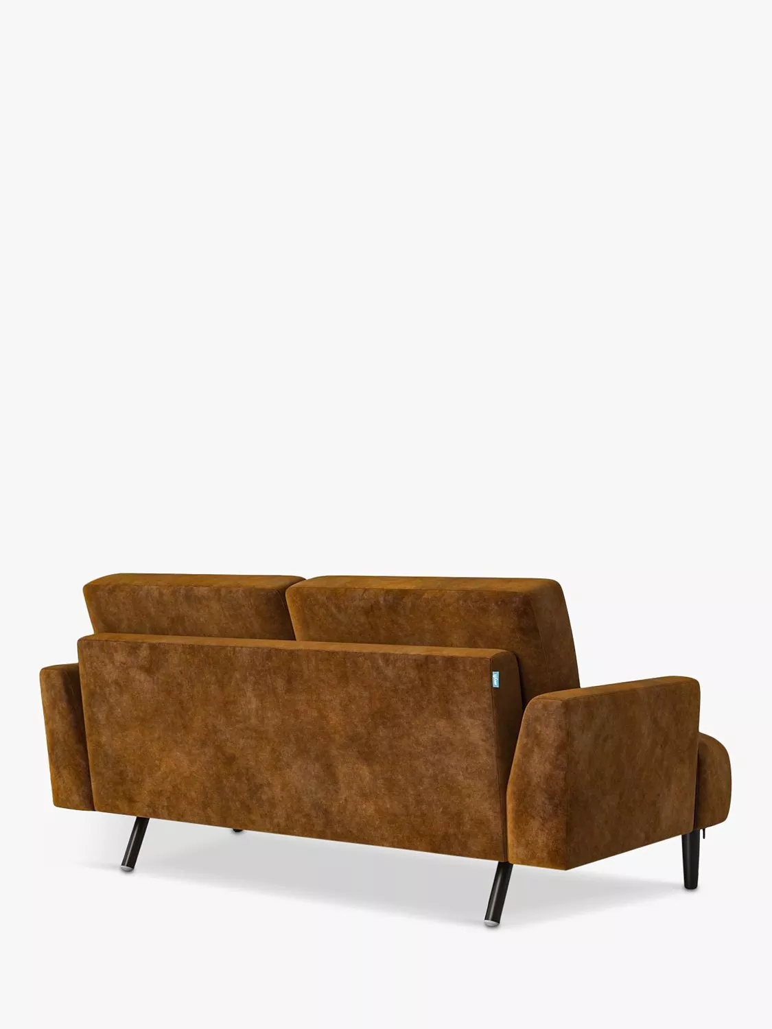 Swyft Model 05 Medium 2 Seater Sofa, Mottled Velvet Ochre