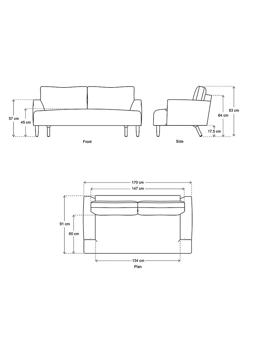 Swyft Model 05 Medium 2 Seater Sofa, Mottled Velvet Ocean