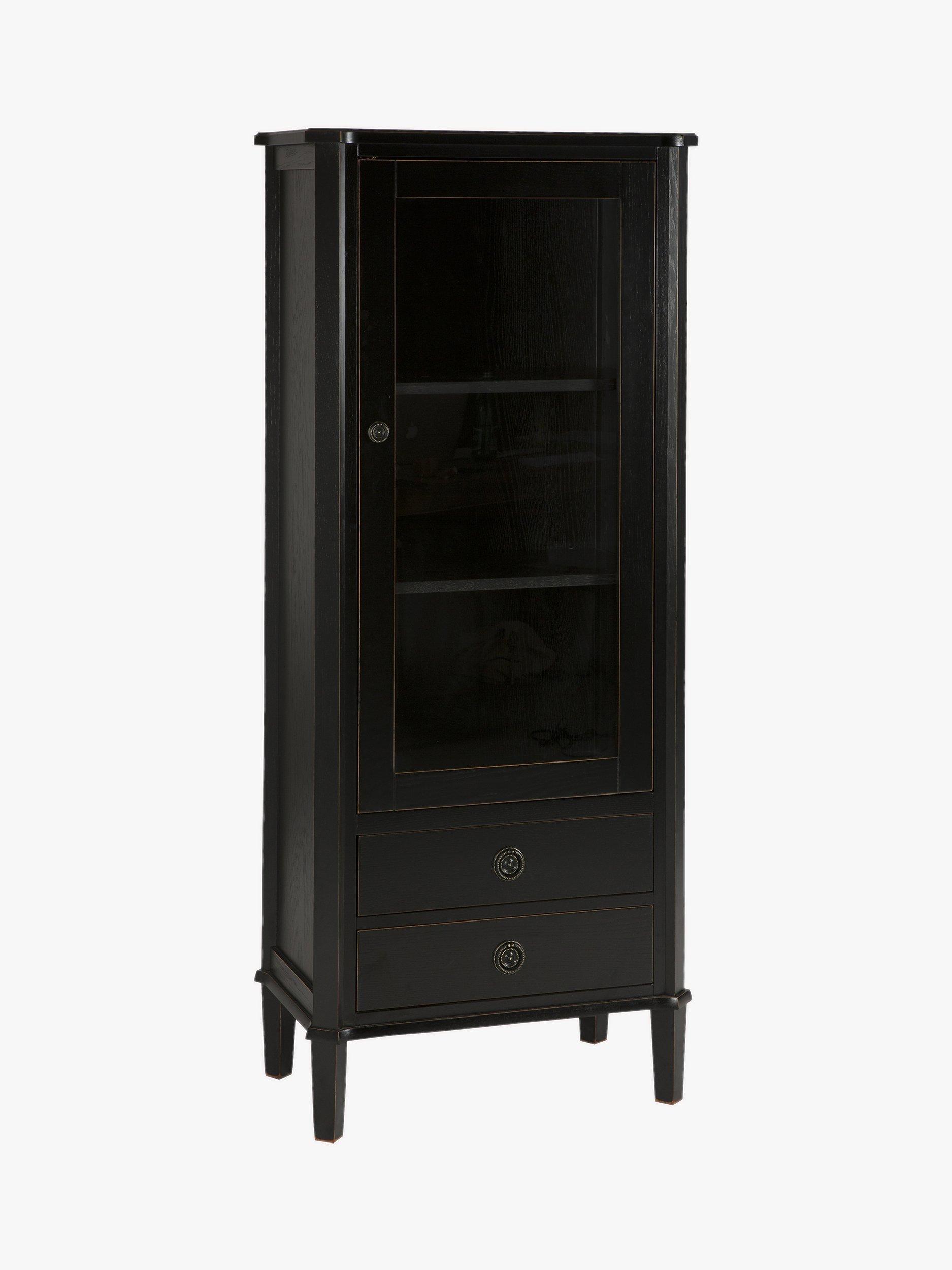 Laura Ashley Henshaw Display Storage Cabinet Black