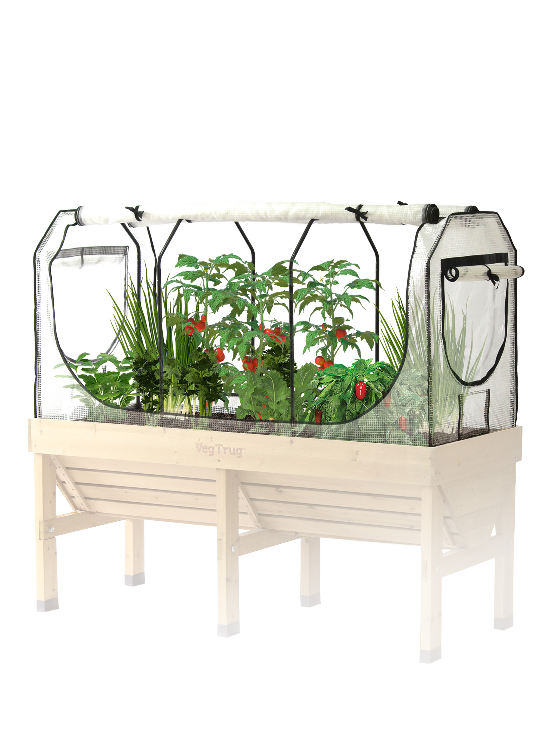 VegTrug Classic Greenhouse Frame & Multi Cover Add on for Outdoor ...