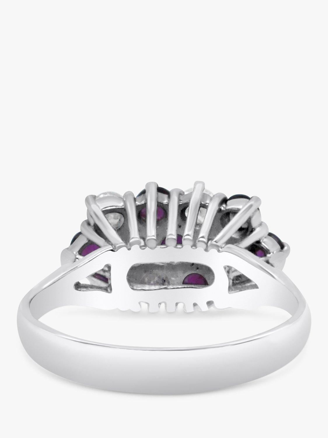 Milton & Humble Jewellery Pre-Loved 18ct White Gold Ruby & Diamond ...