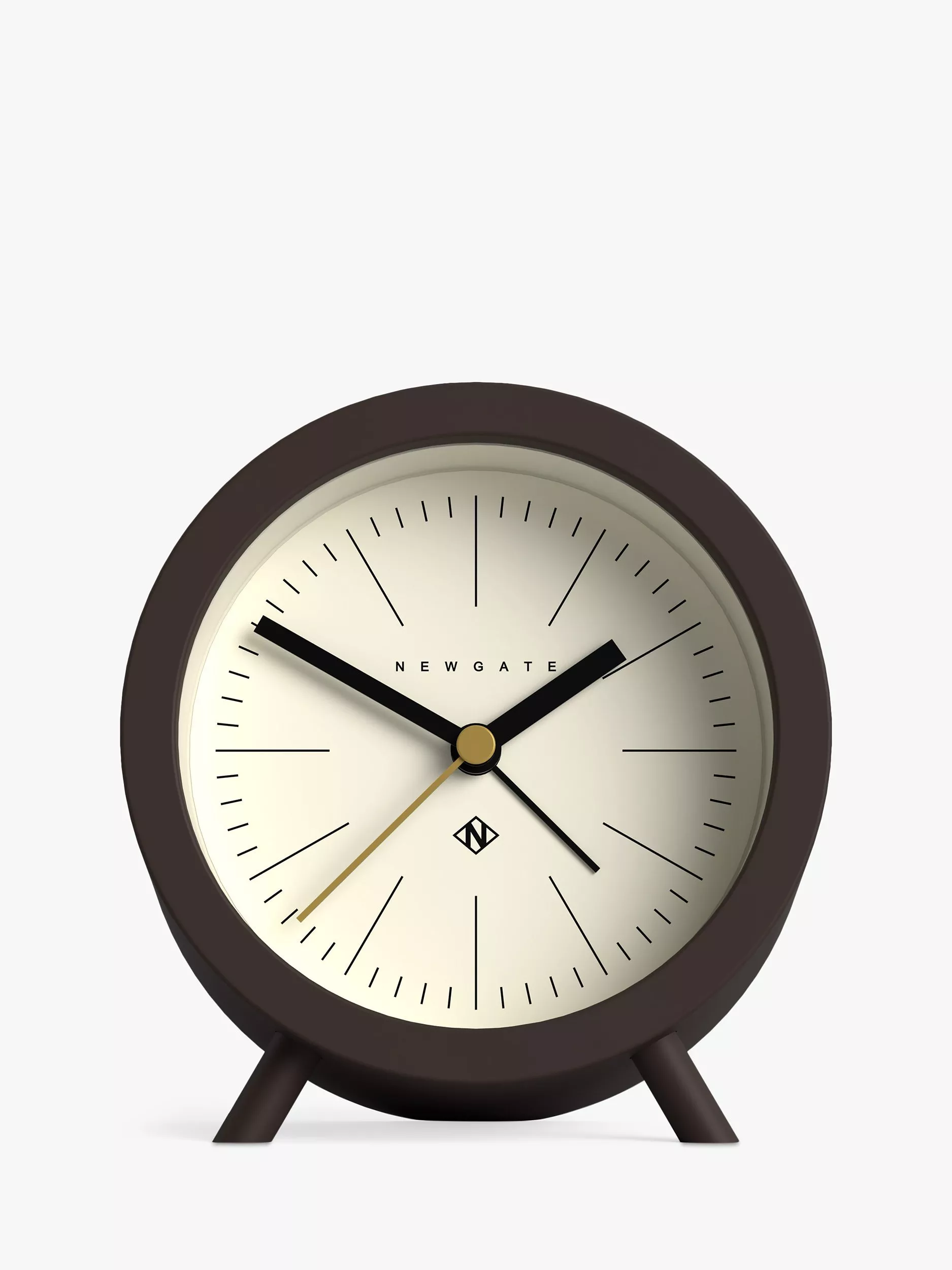 Newgate Clocks Fred Mid-Century Modern Silent Sweep Alarm Clock ...