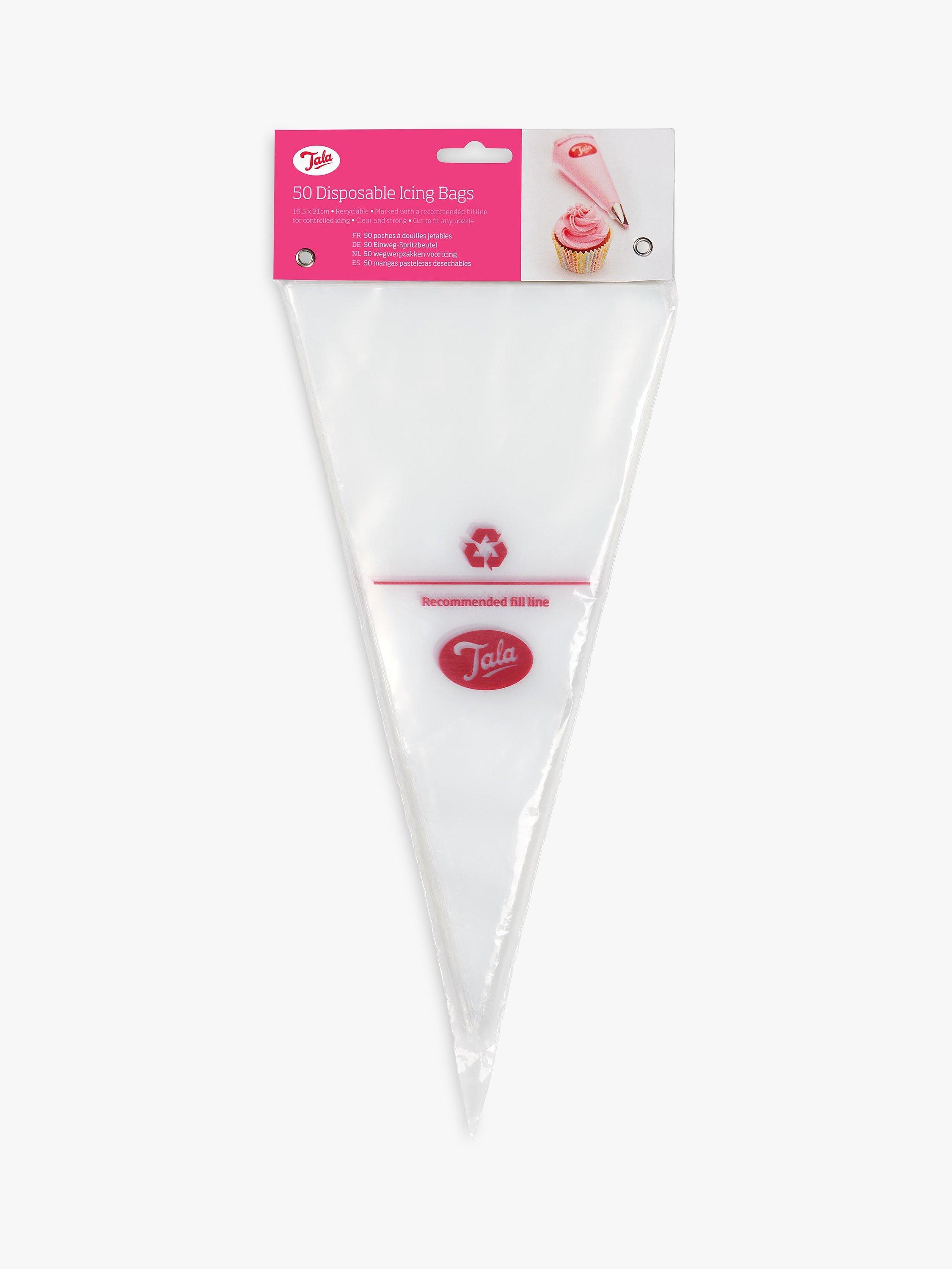 Tala Disposable Icing Bags Pack of 50 Clear