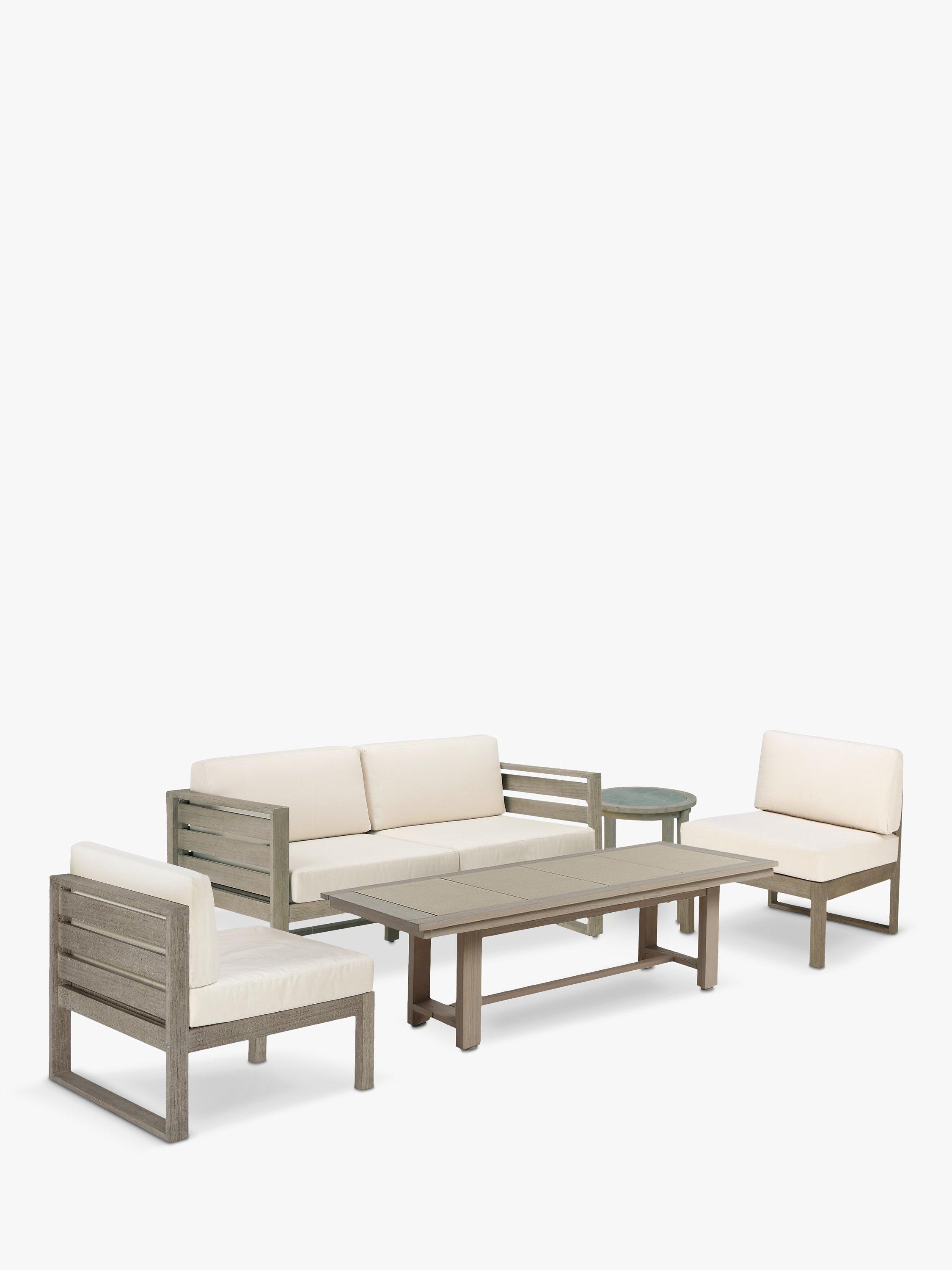 KETTLER Padstow 4 Seater Garden Tables Chairs Set FSC Certified Eucalyptus Wood Unique Grey