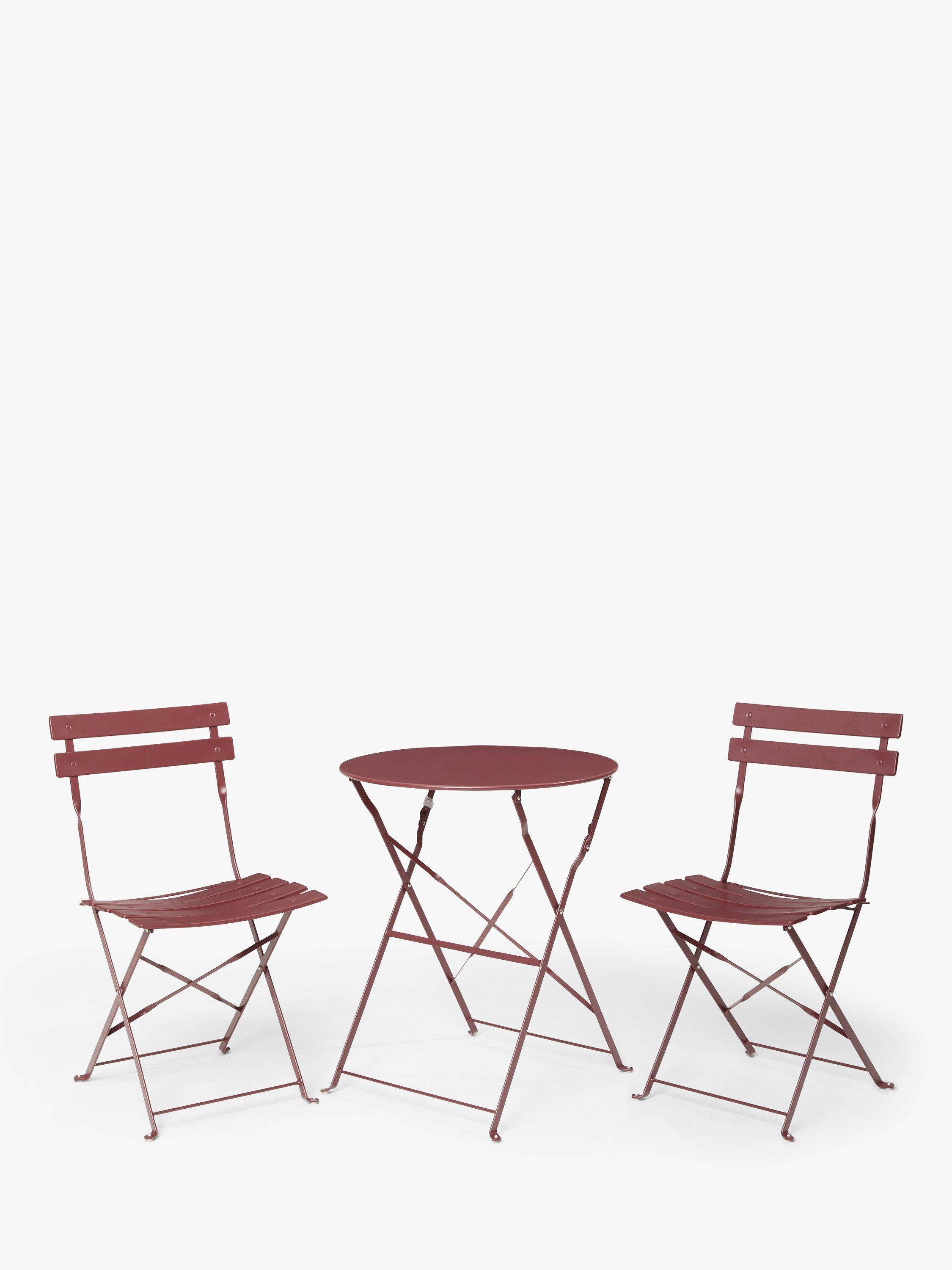 John Lewis ANYDAY Camden 2 Seater Garden Bistro Table Chairs Set