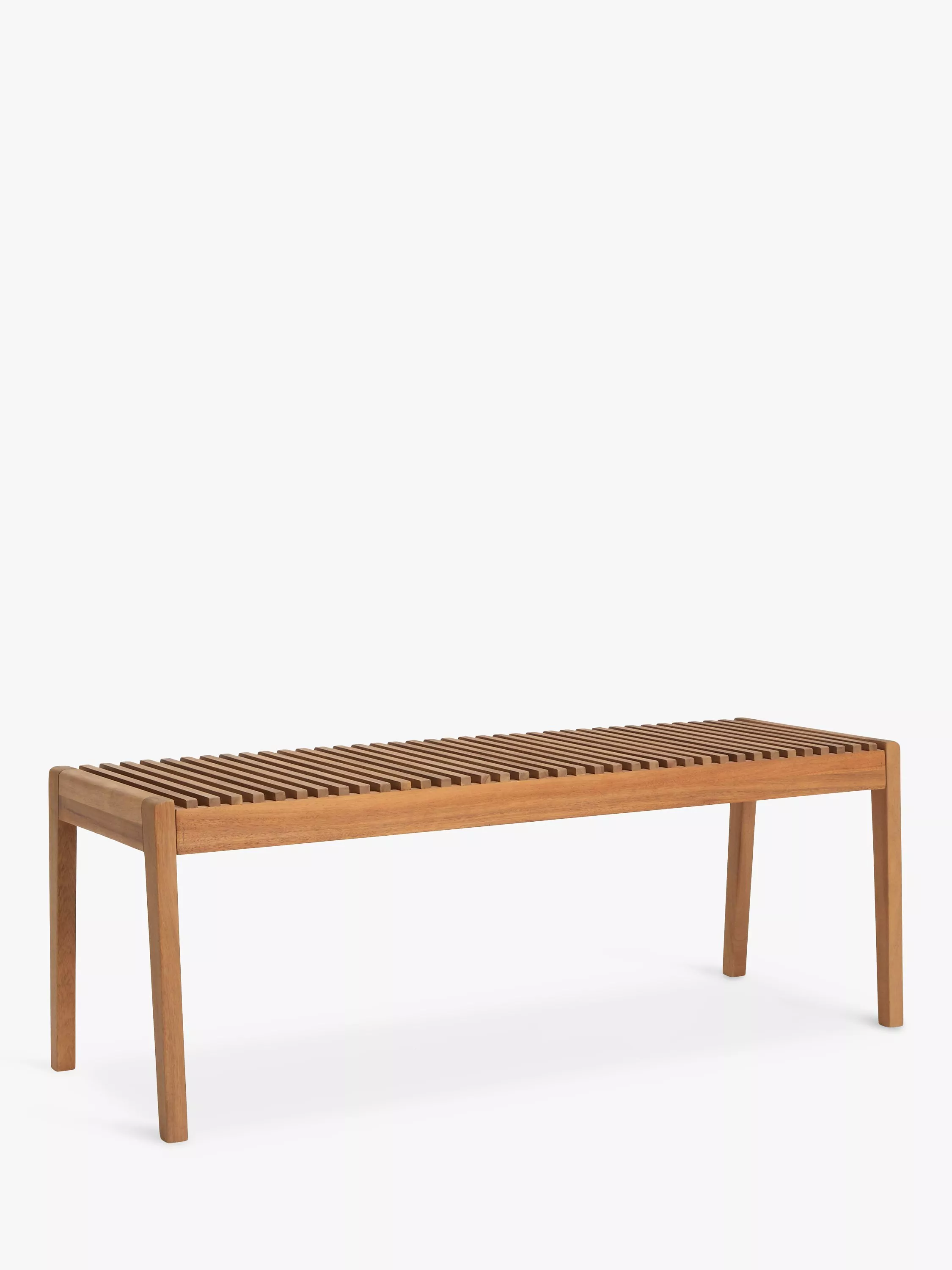 John Lewis Mona 2 Seater Garden Bench FSC Certified Acacia Wood Natural