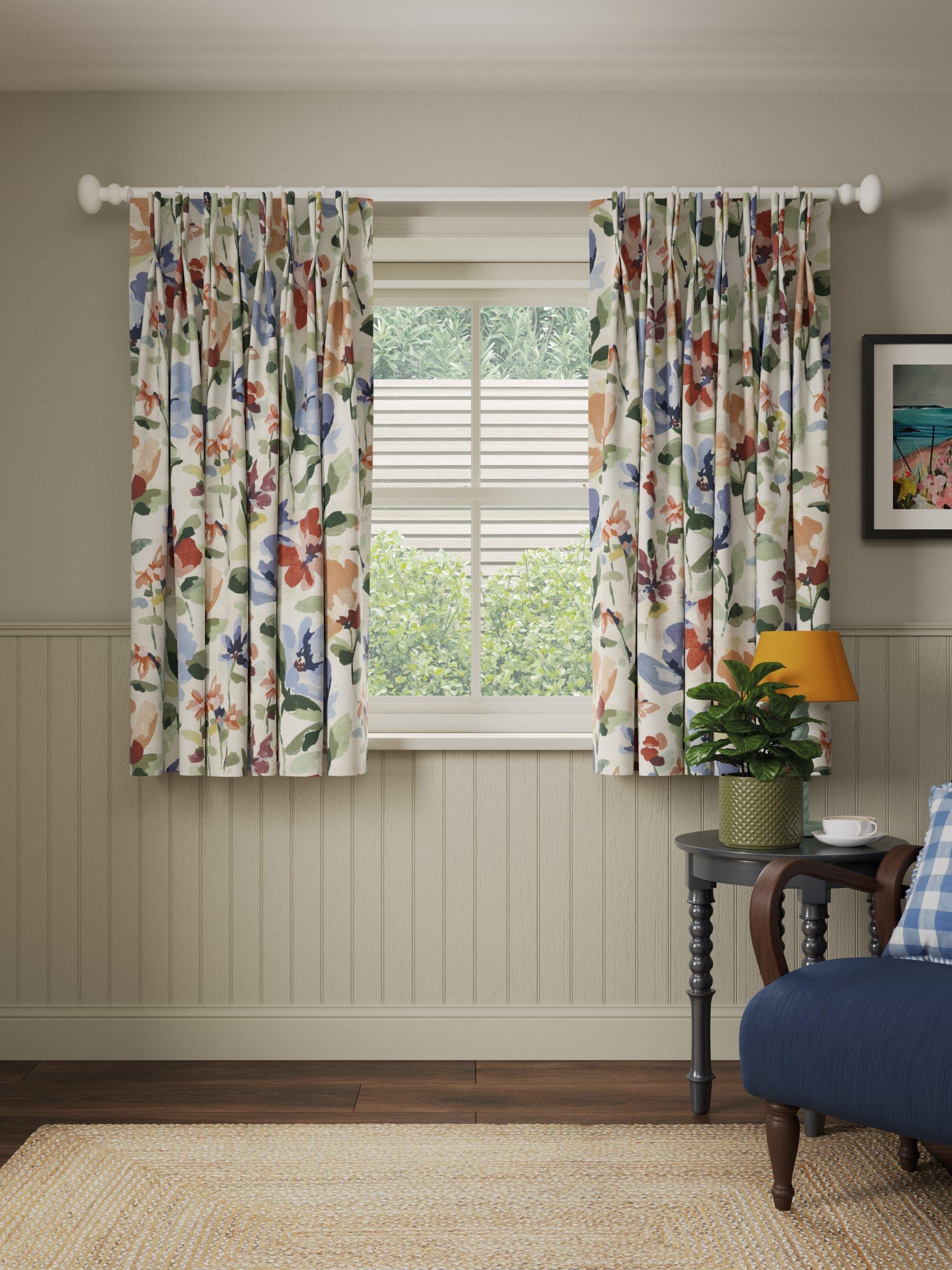 John Lewis Fleur Made to Measure Curtains or Roman Blind, Multi